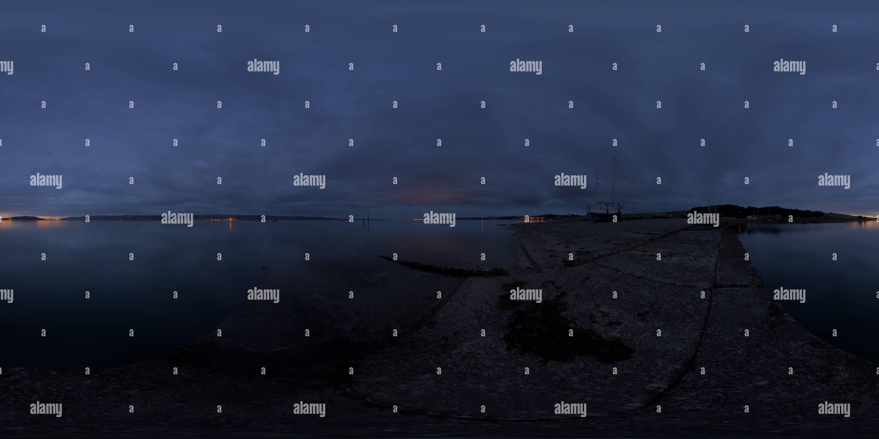 360° view of Loch Ryan Slipway - Alamy