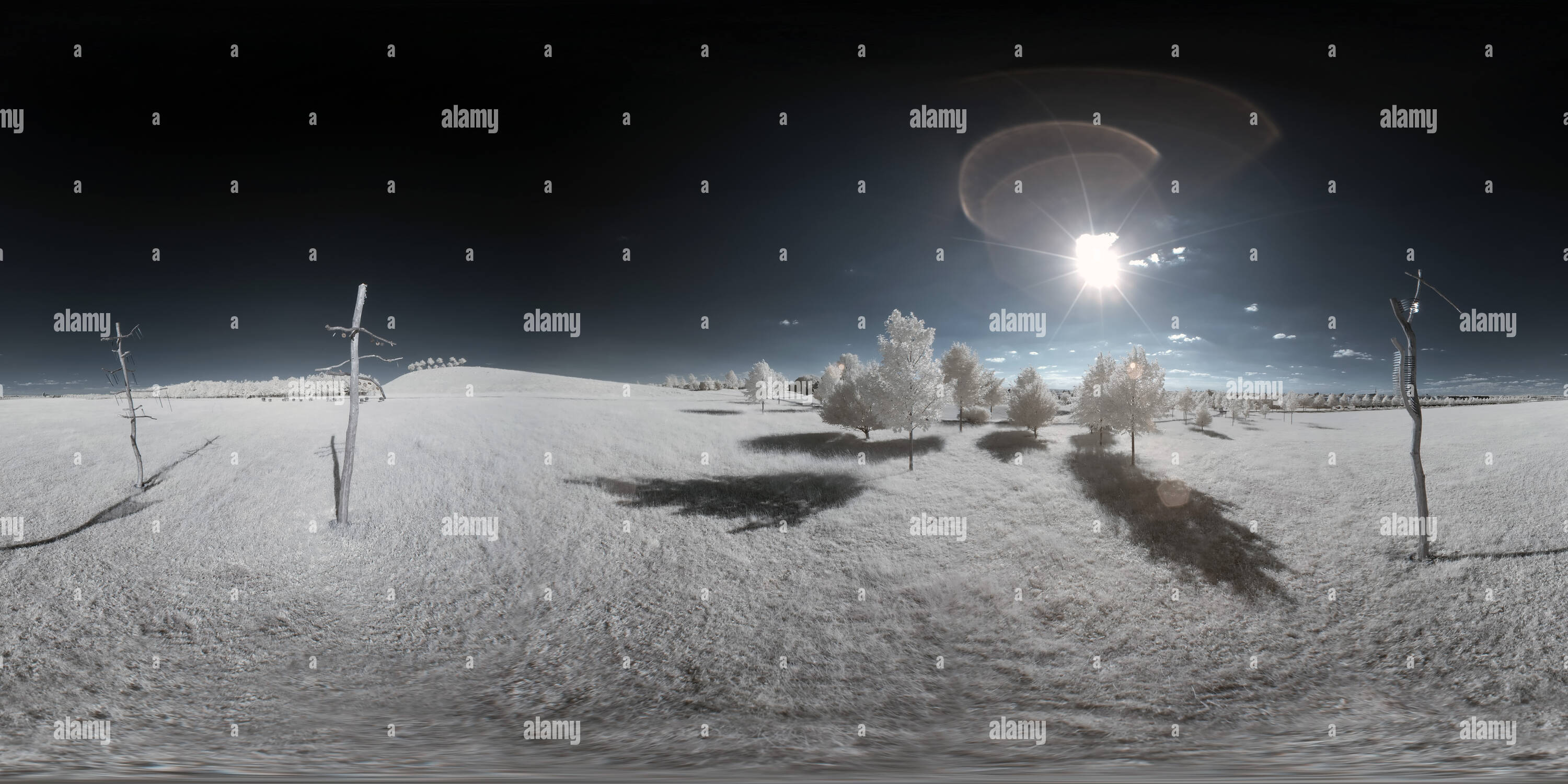 360° view of Hannover. Kronsberg Infrared - Alamy