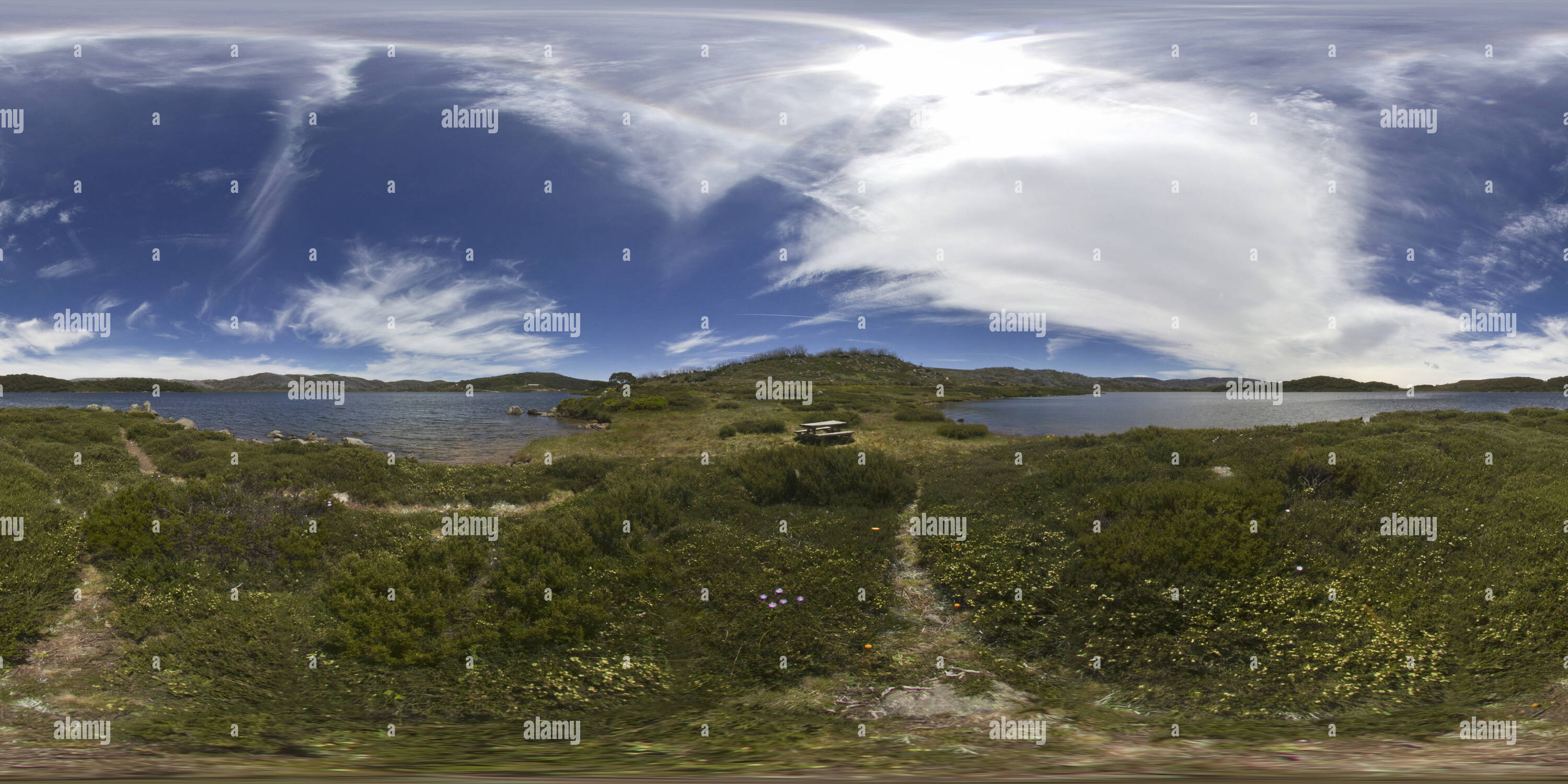 360° view of Falls Creek Lake - Alamy