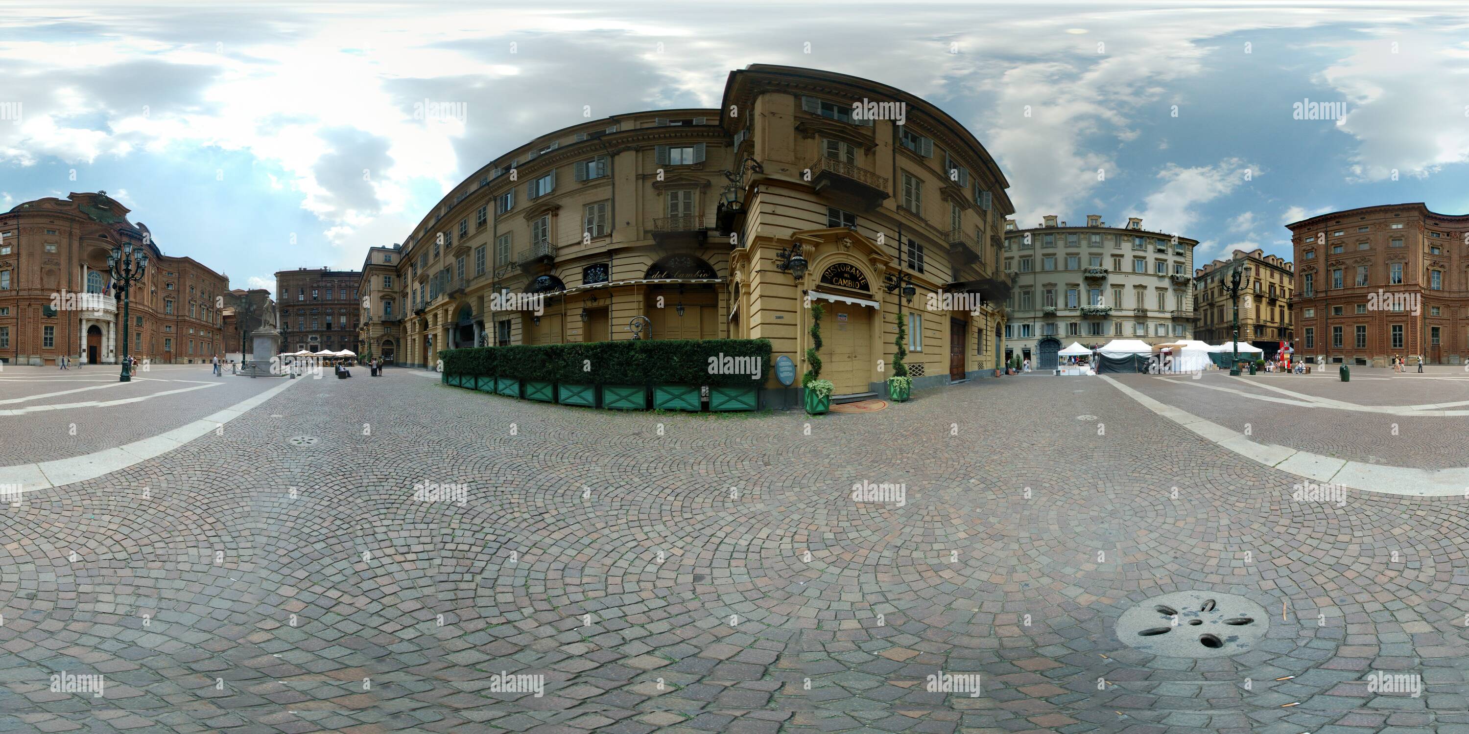 360° view of Carignano Palace, Torino - Alamy