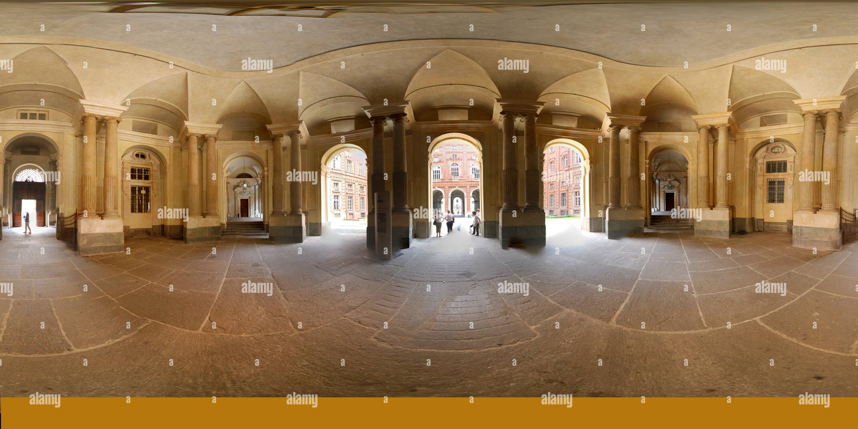 360° view of Entrance of Carignano Palace, Torino - Alamy