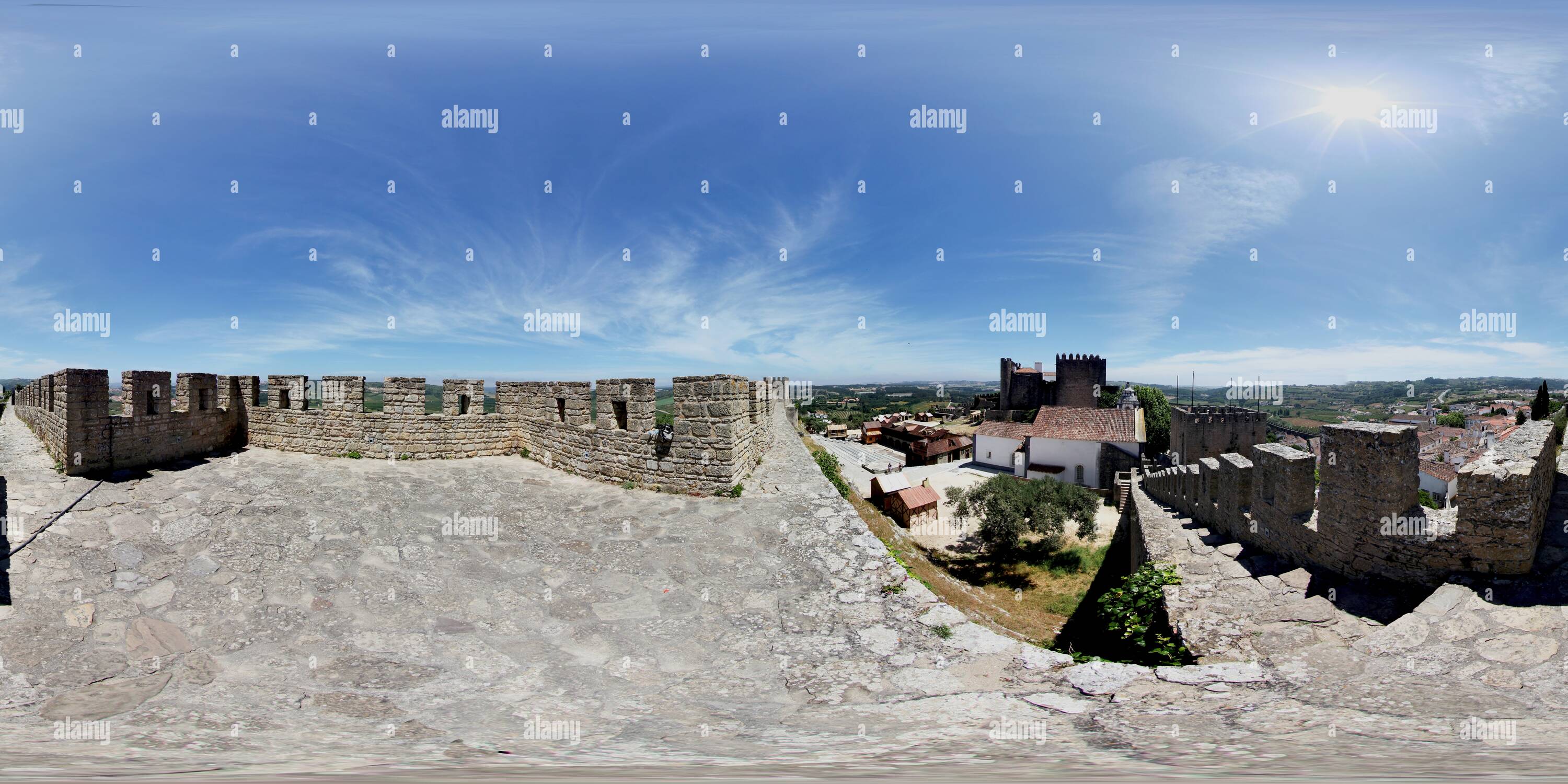 360° view of Castelo de Óbidos - Alamy