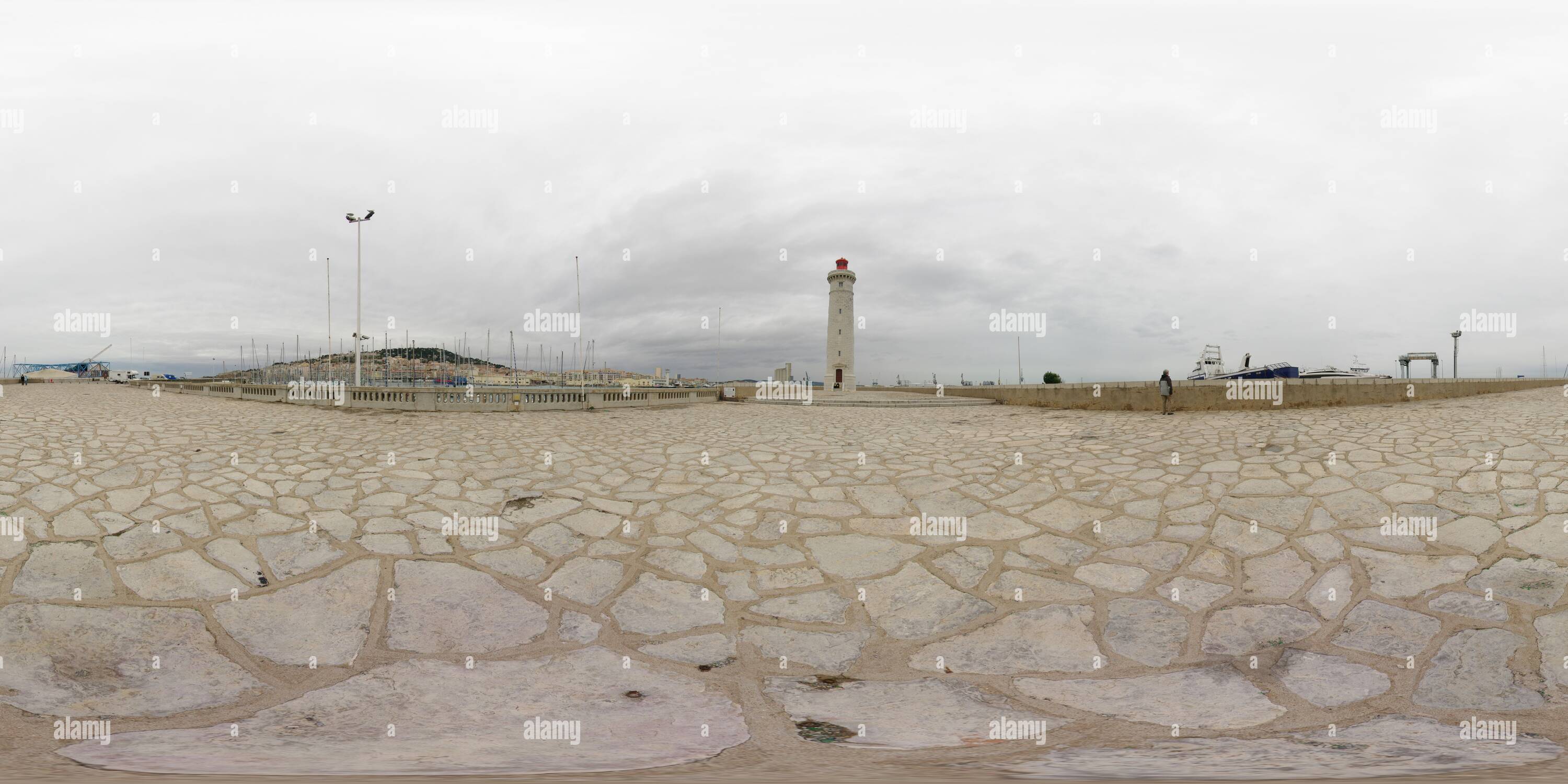 360° view of Phare du port de Sète - Alamy
