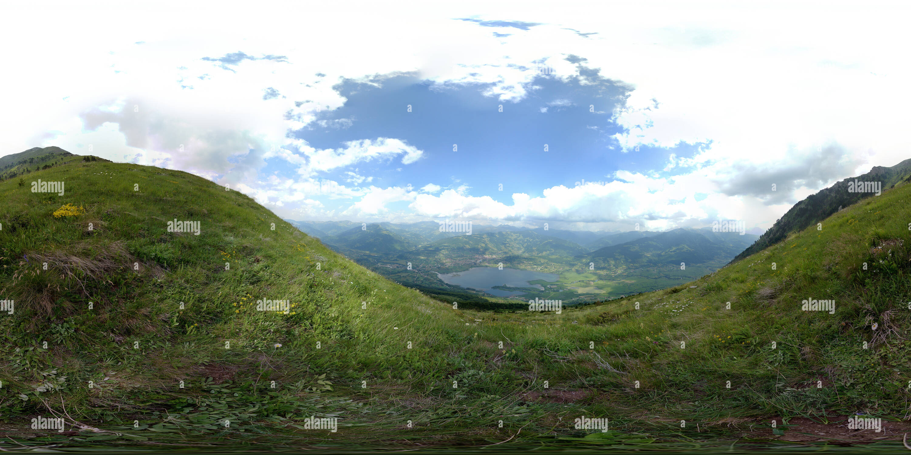 360° view of View On Plav And Plav Lake From Visitor Mountain - Alamy