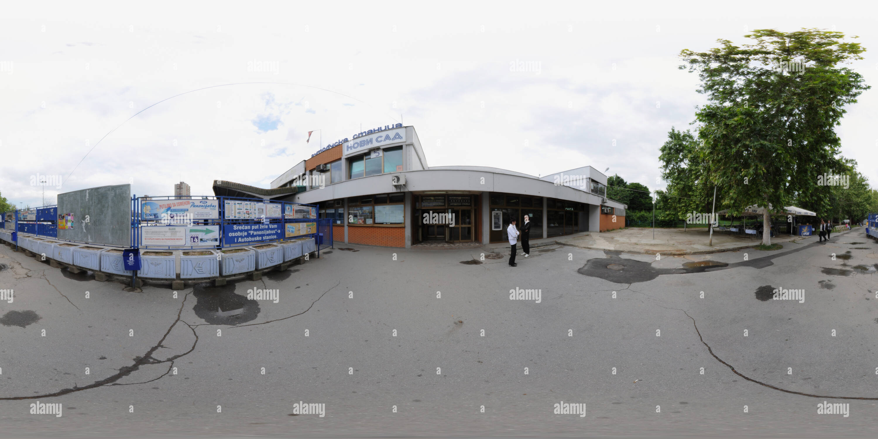 360° view of Bus station in Novi Sad - Alamy