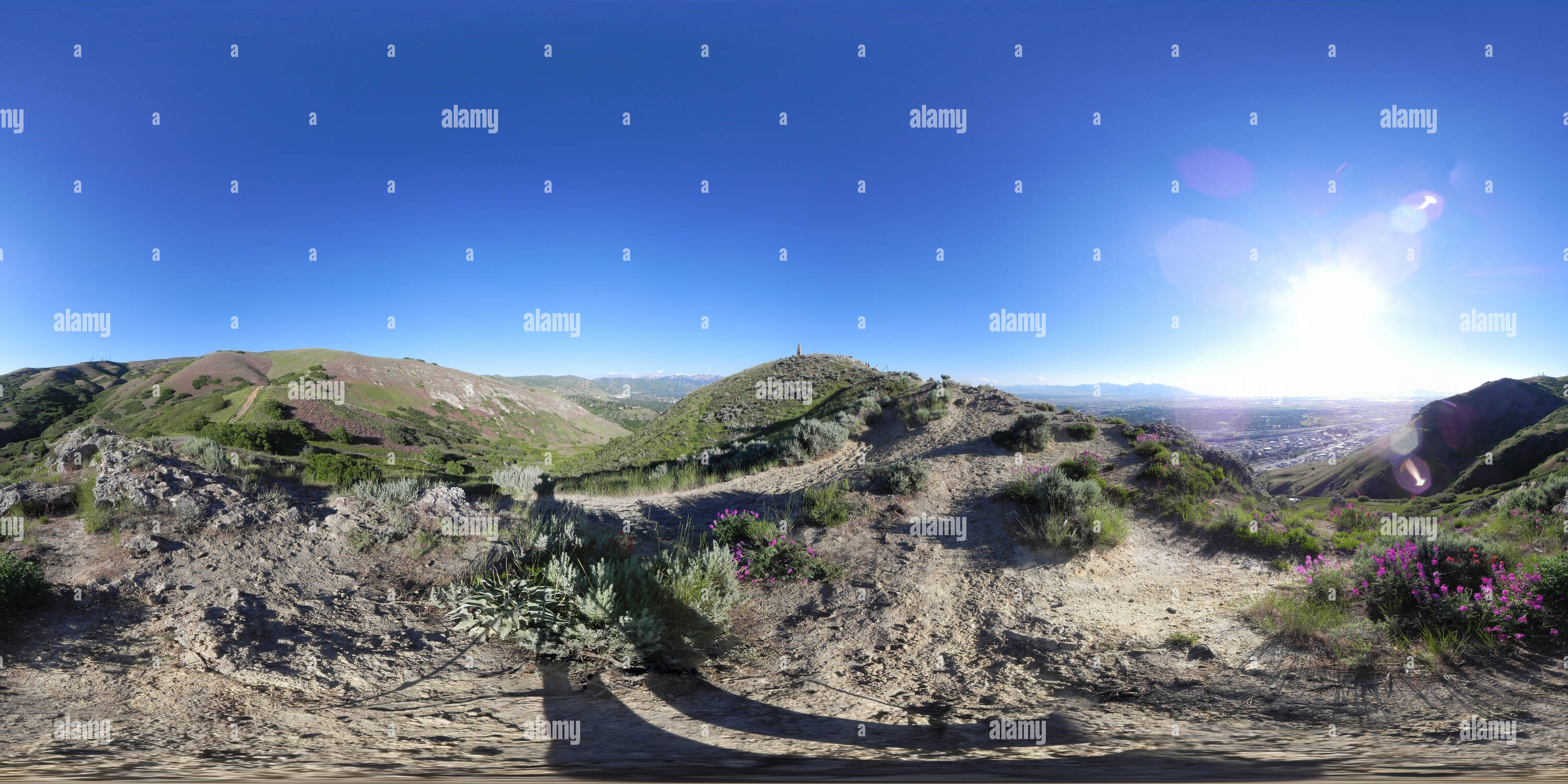 360° view of Ensign Peak, SLC, Utah, USA - Alamy