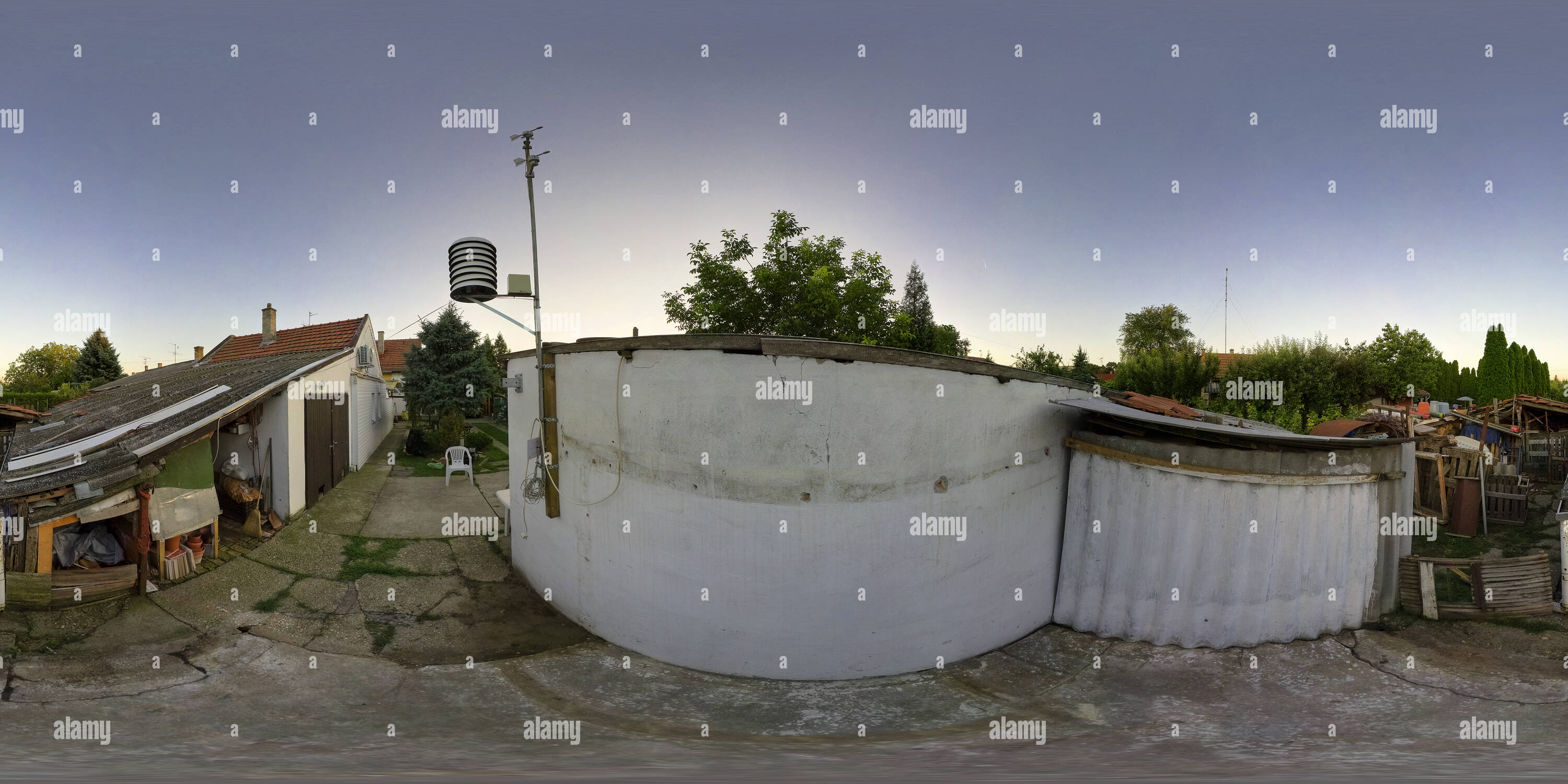 360° view of Daytime sky from the Partiscum Observatory - Alamy