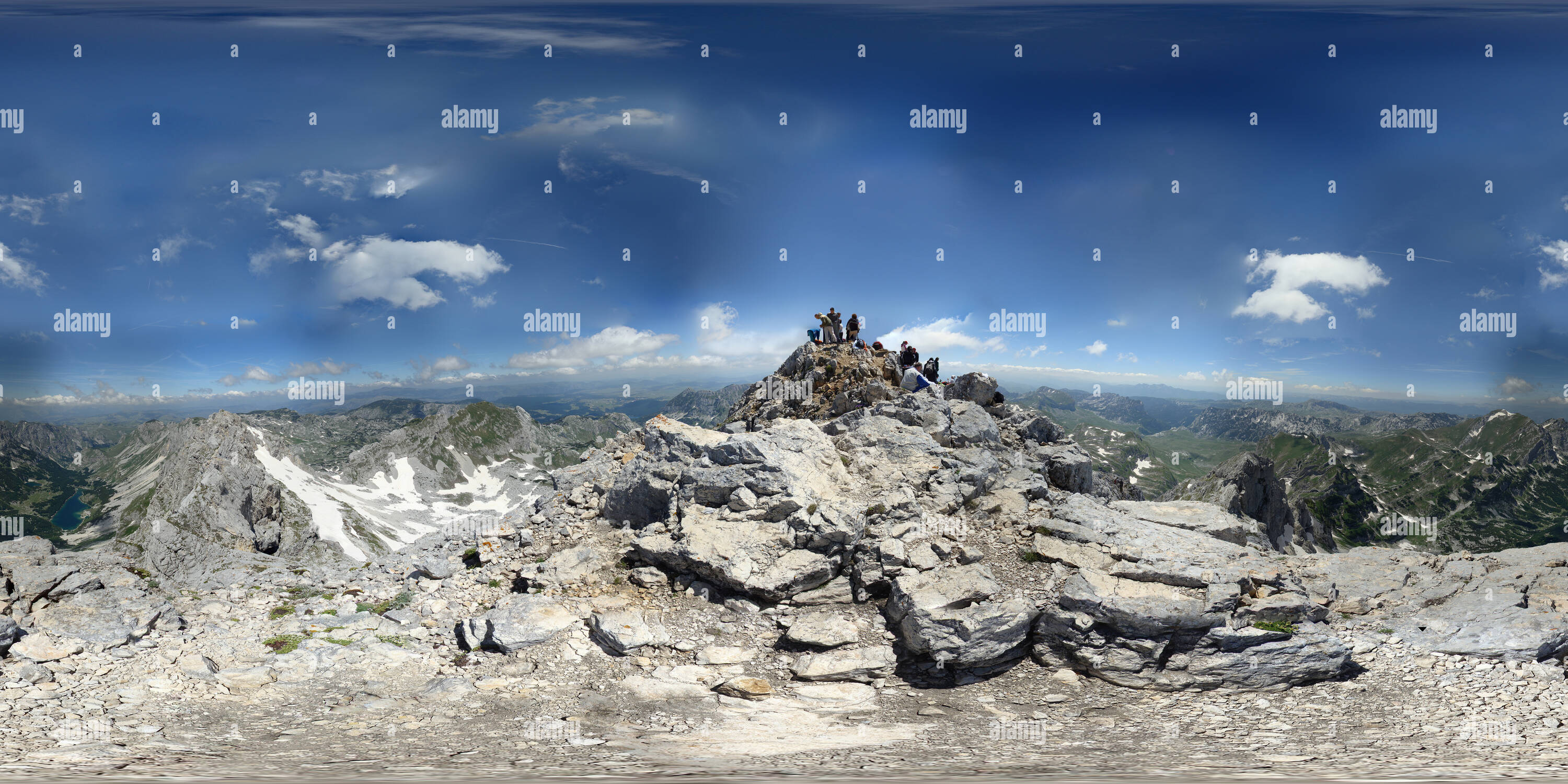 360° view of Bobotov Kuk - View On Zabljak, Crno Lake And Veliko Skrcko ...
