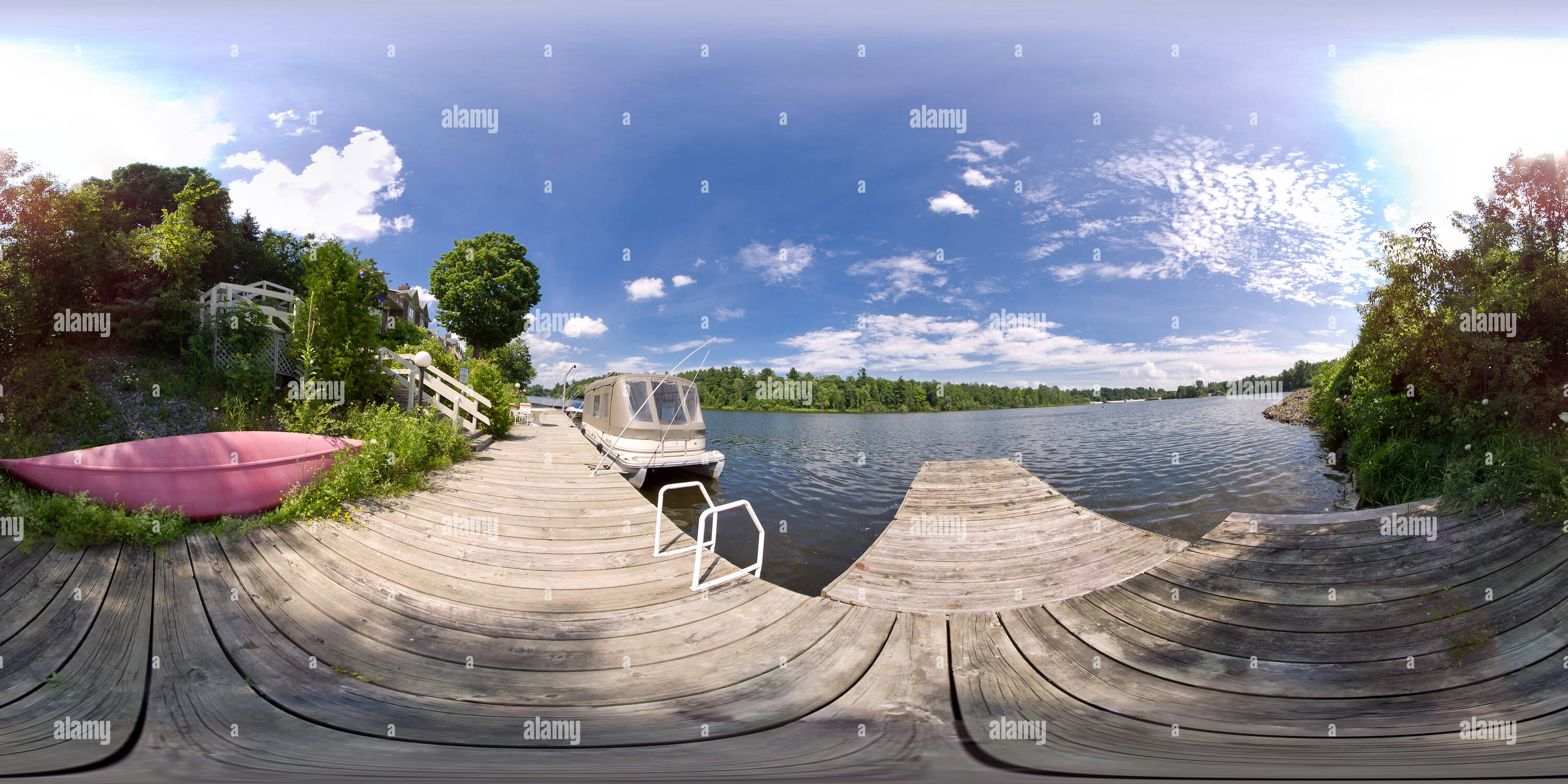 360° view of Dock on Rideau River - Alamy