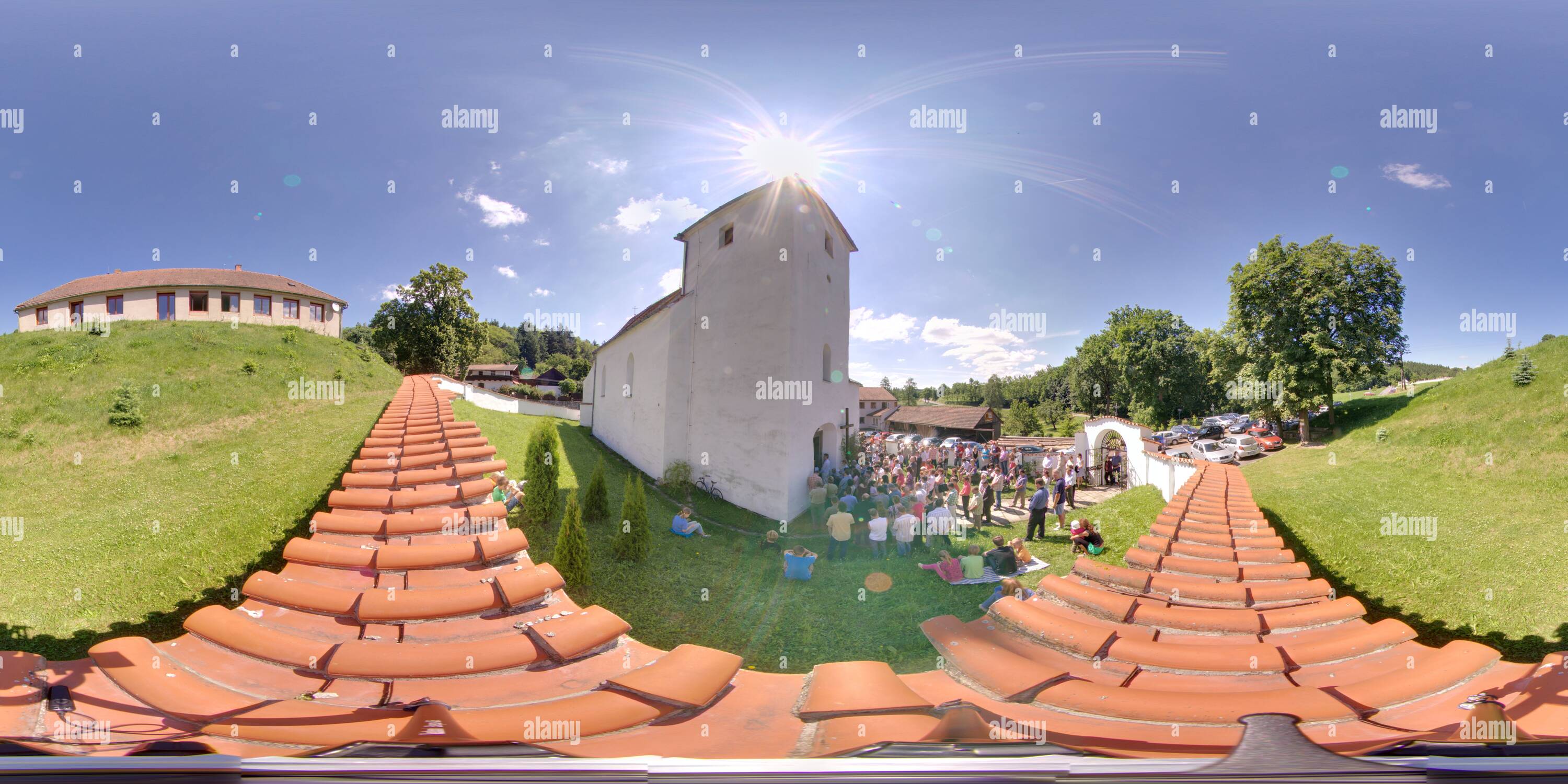 360° view of St. Peter's and Paul's wake in Zdarec - Alamy