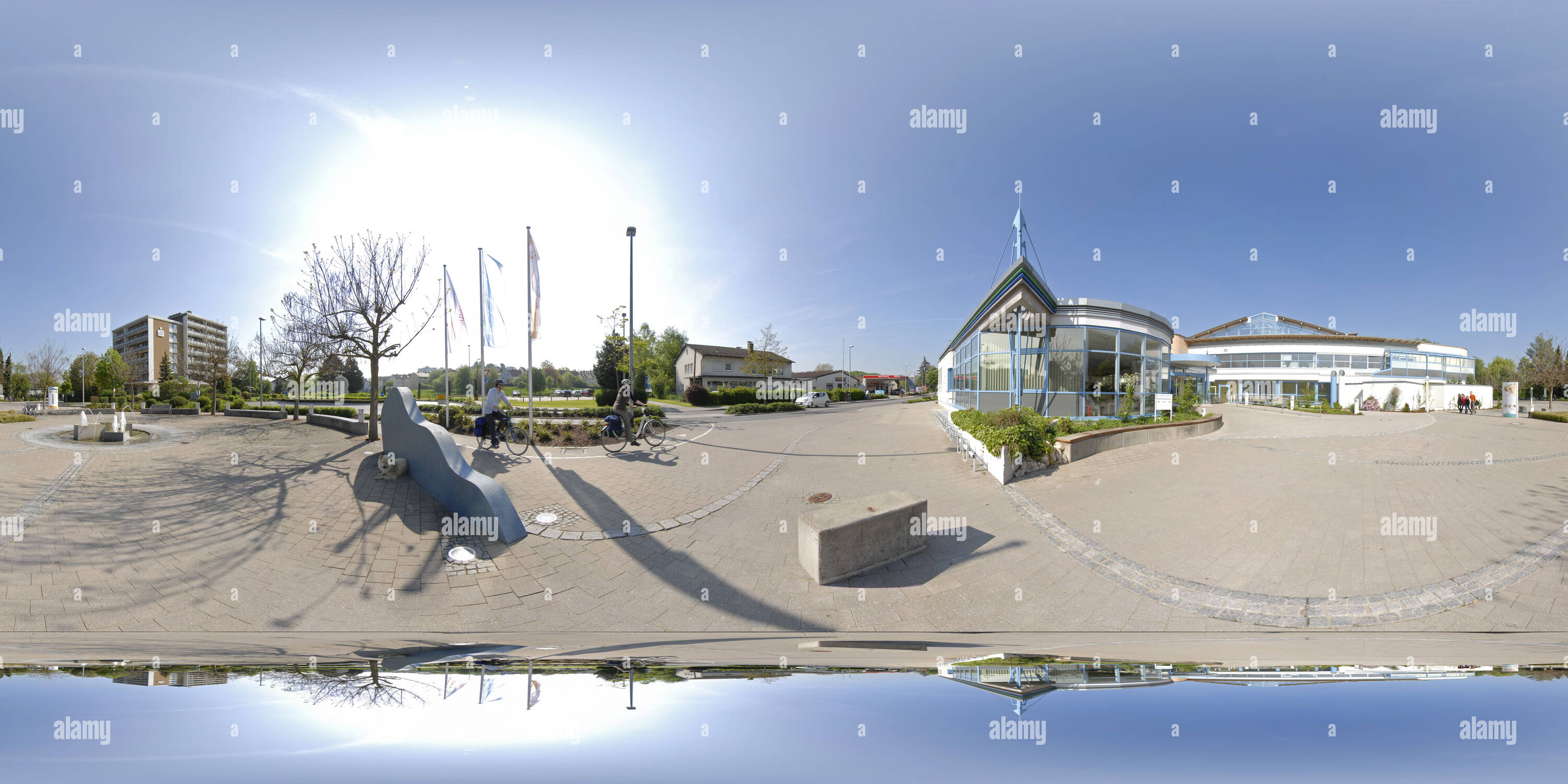 360° view of artificial waves pool - Alamy