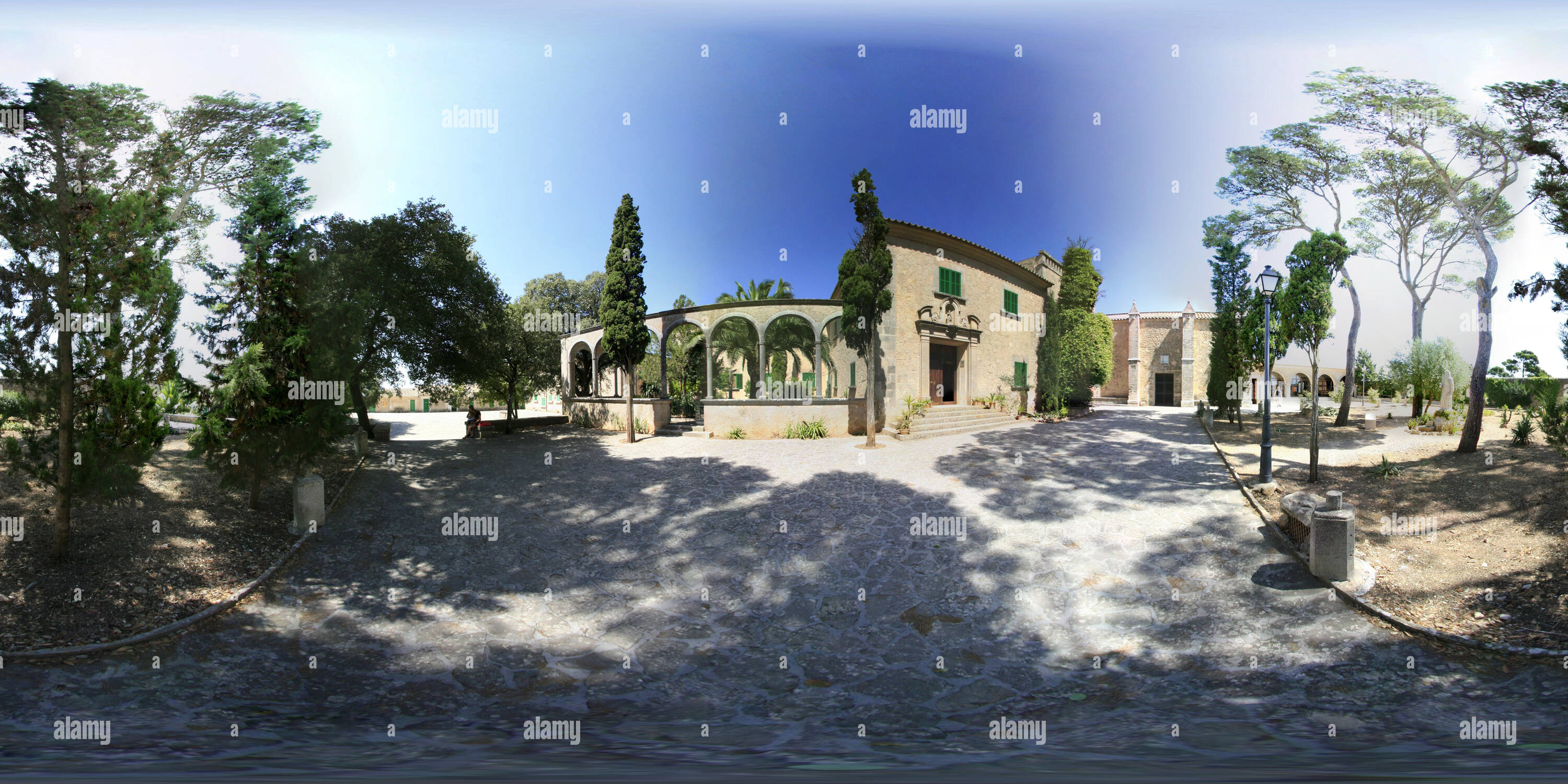 360° view of Monastery of randa mallorca - Alamy