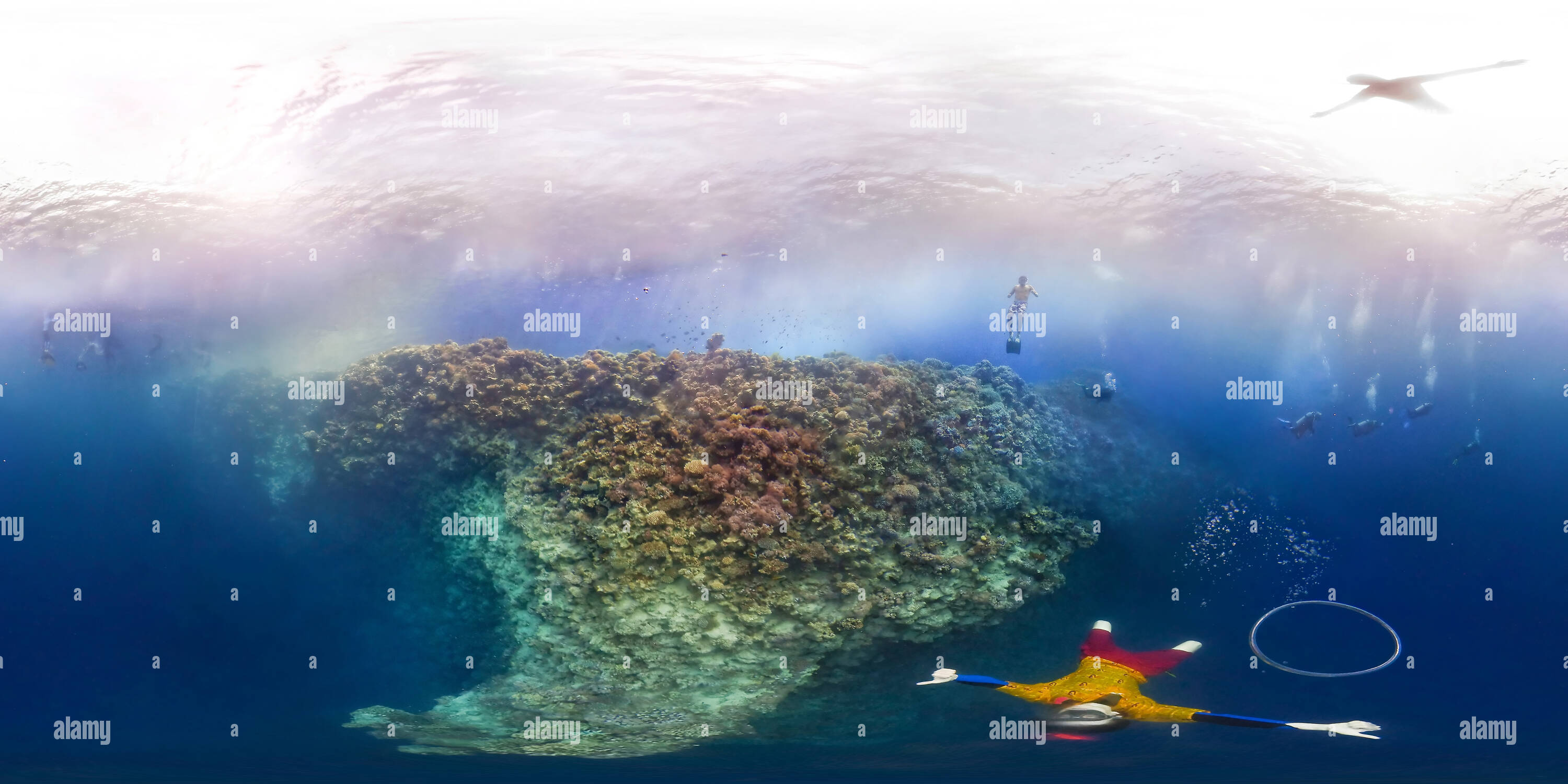 360° view of Bubble Ring in Blue Hole, Egypt - Alamy