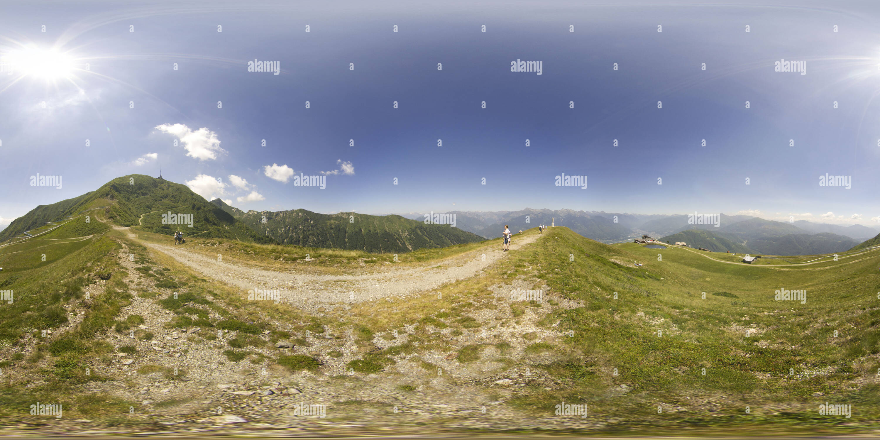 360° view of Monte Tamaro 8 - Alamy