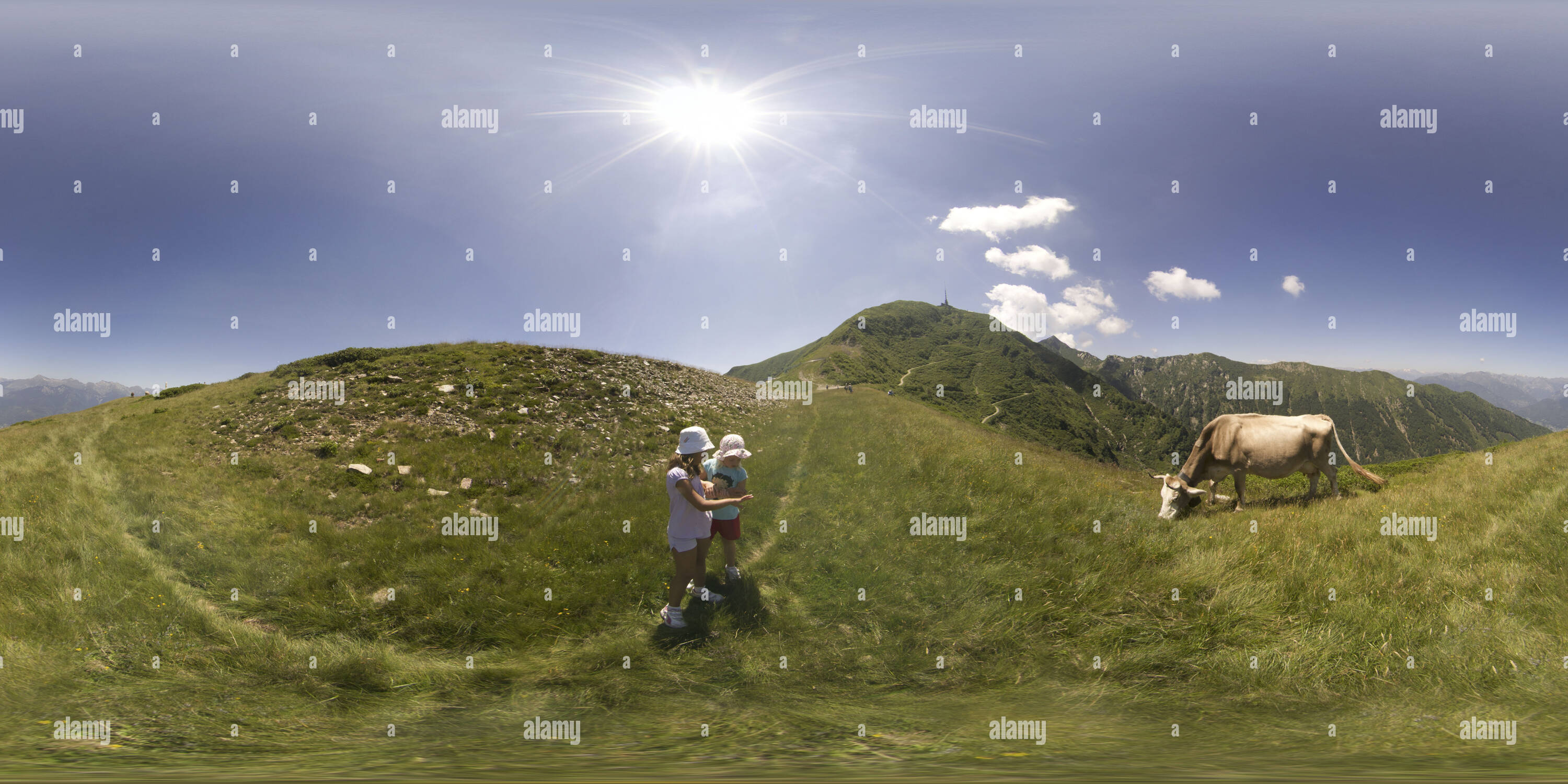 360° view of Monte Tamaro 9 - Alamy