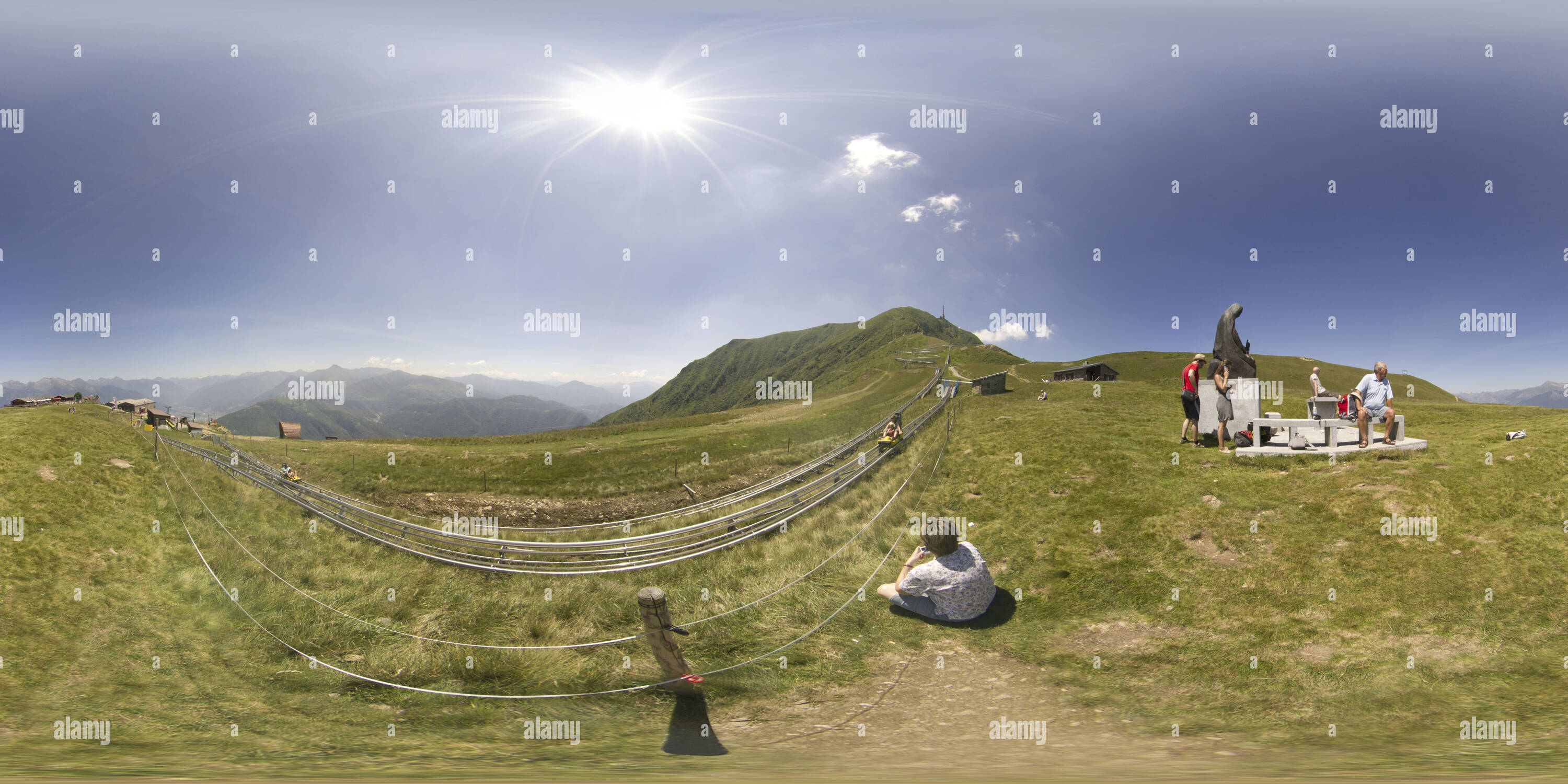 360° view of Monte Tamaro 10 - Alamy