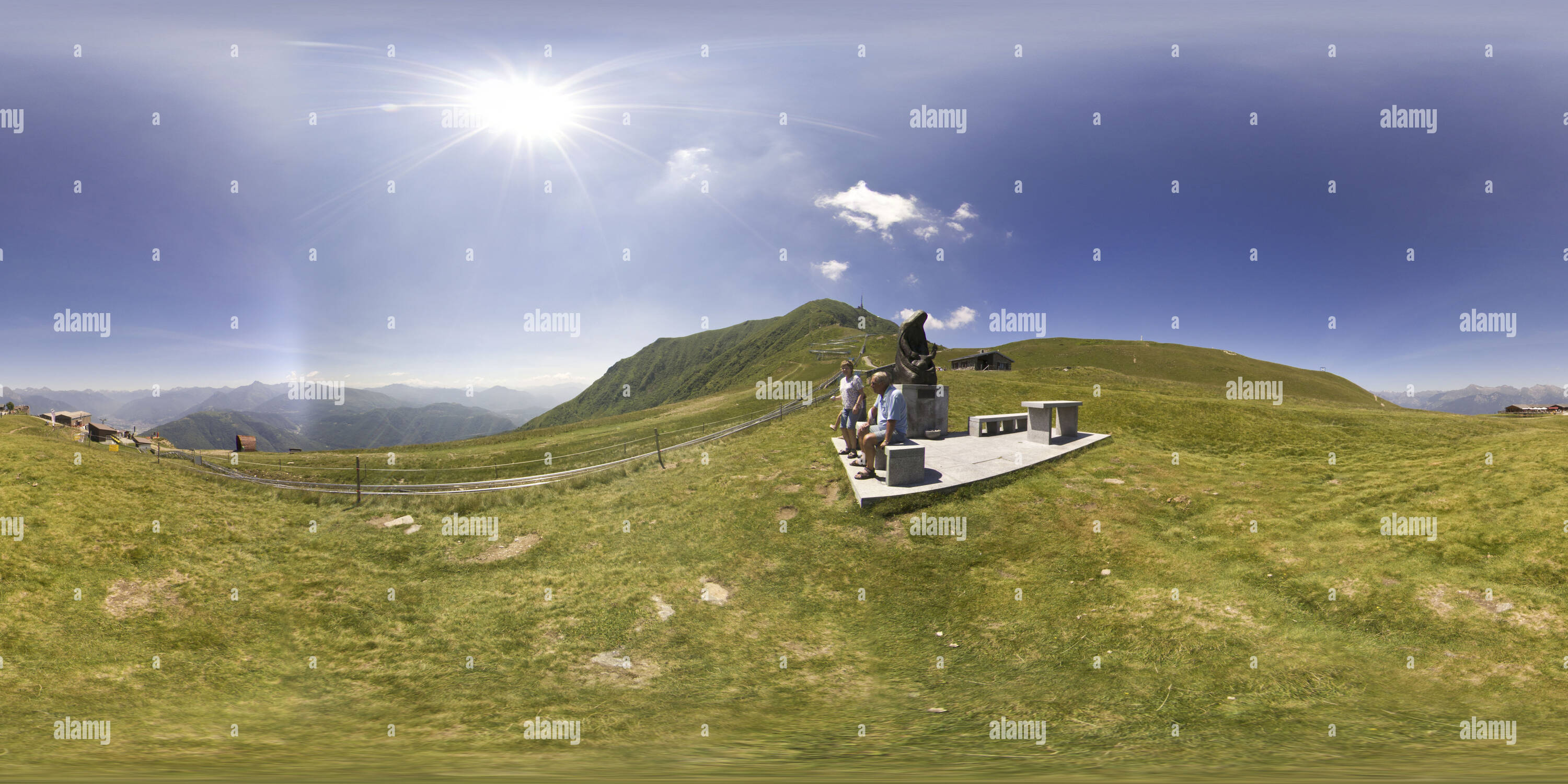 360° view of Monte Tamaro 12 - Alamy