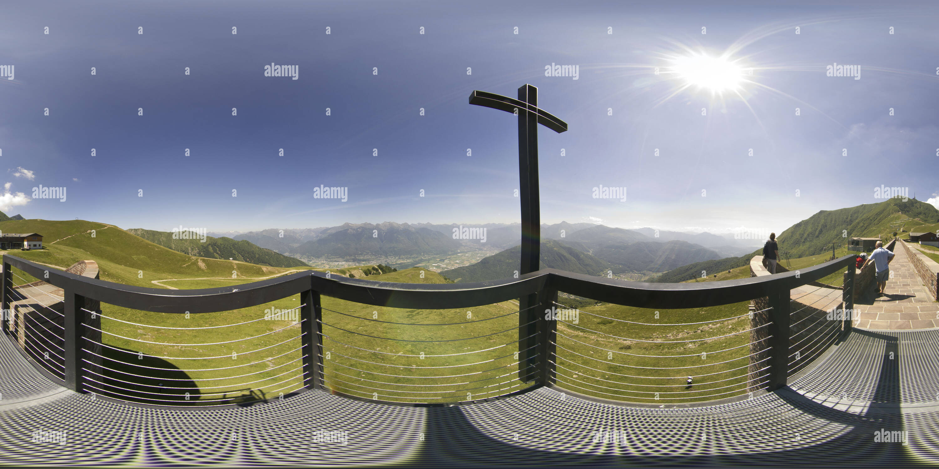 360° view of Monte Tamaro 15 - Alamy