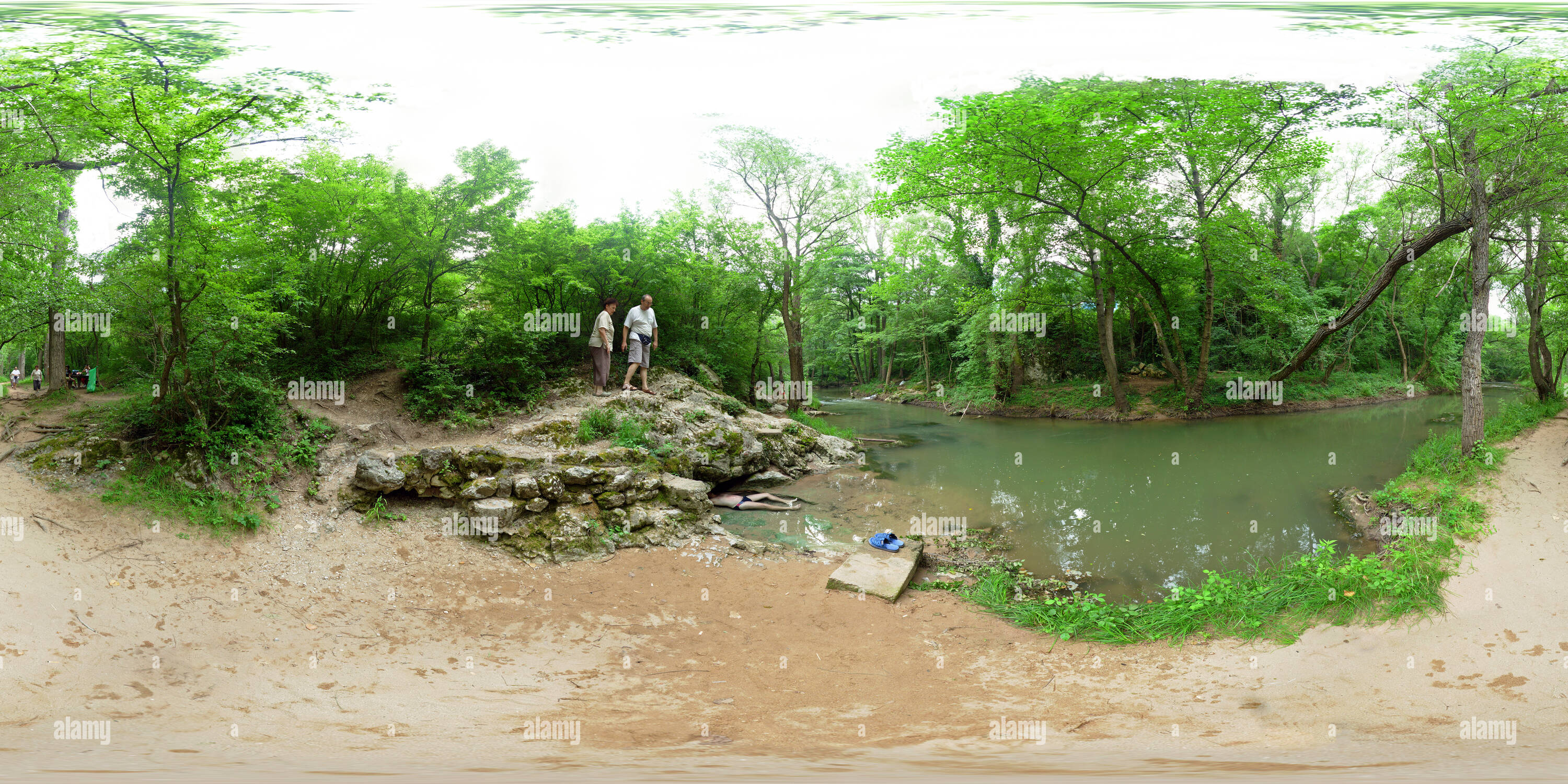 360° view of Dr. Jovanovich spring (Izvor Dr.Jovanovica - Alamy