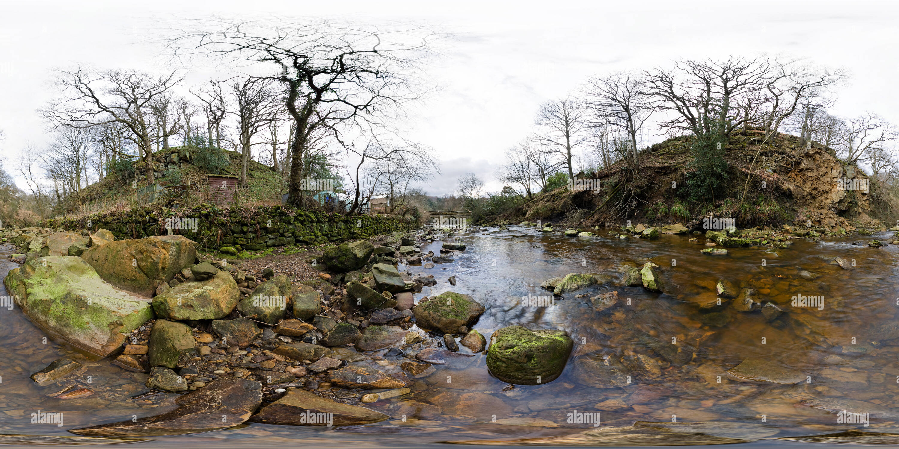 360° view of Beck Hole river - Alamy