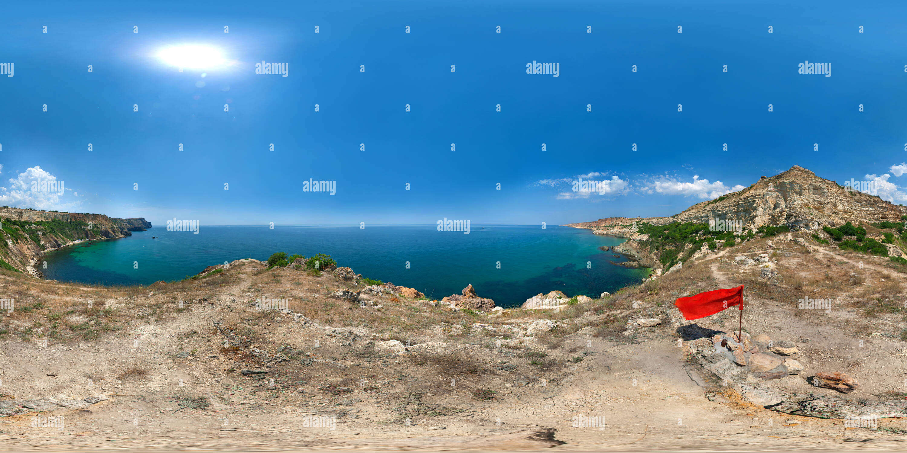 360° view of cape Grape (Vinogradny) Fiolent - Alamy