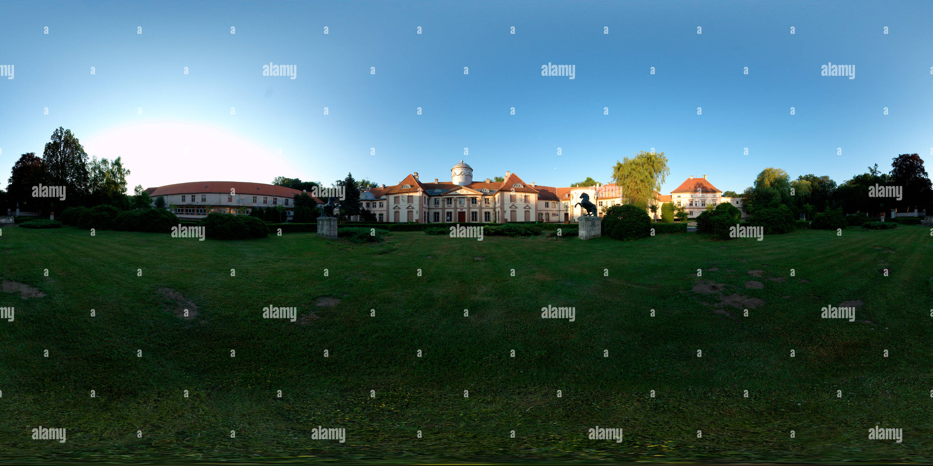 360° view of Late Baroque-Neoclassical palace in Milicz - Alamy