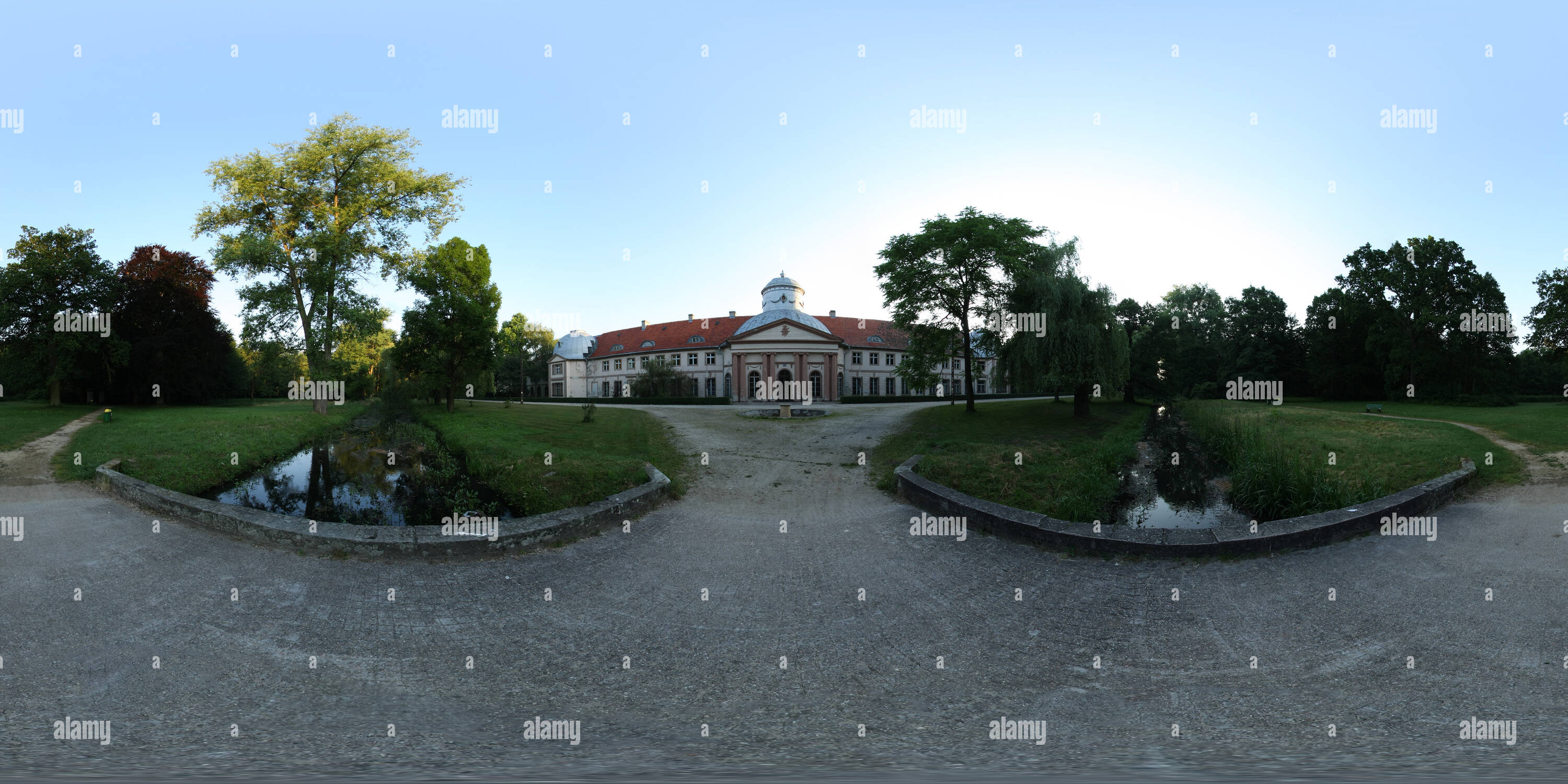 360° view of Late Baroque-Neoclassical palace in Milicz - Alamy