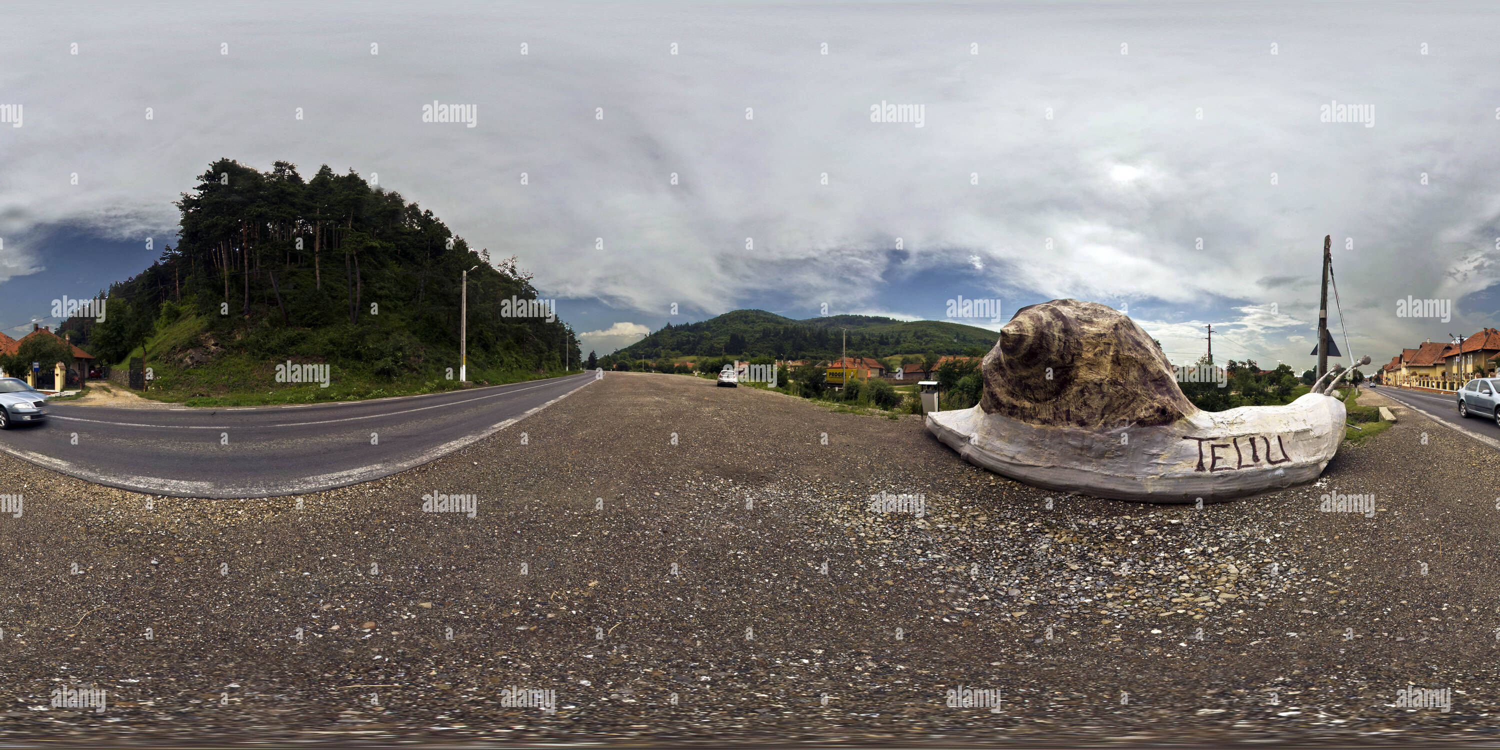 360° view of The giant Snail in Teliu - Alamy