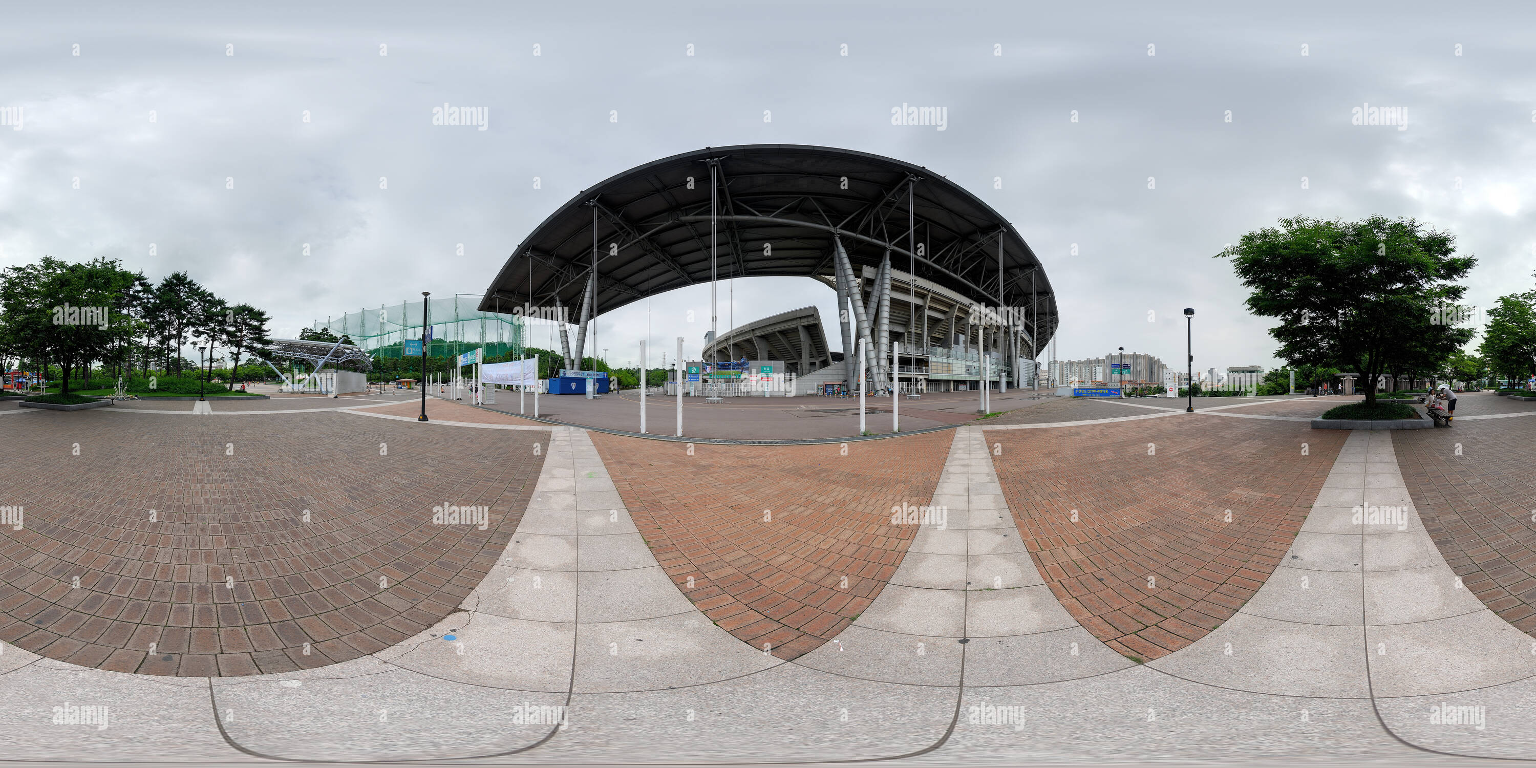 360° view of West gate of Suwon Worldcup Stadium - Alamy