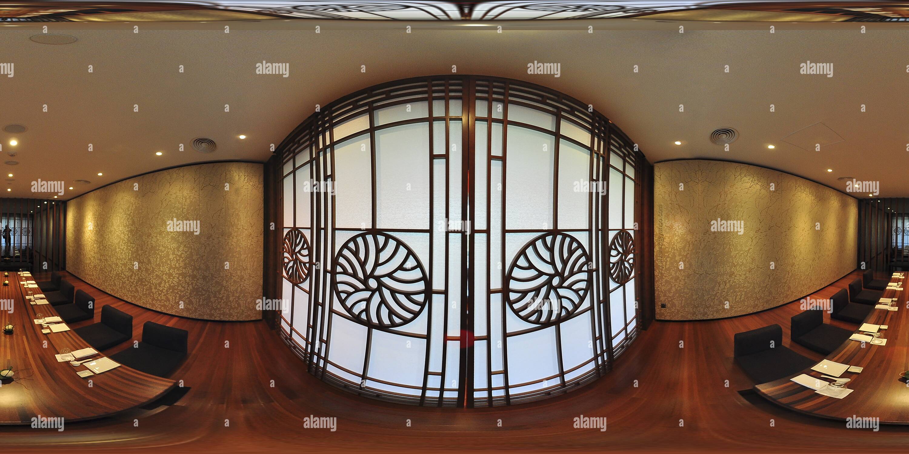 360° view of inside a japanese resto - Alamy