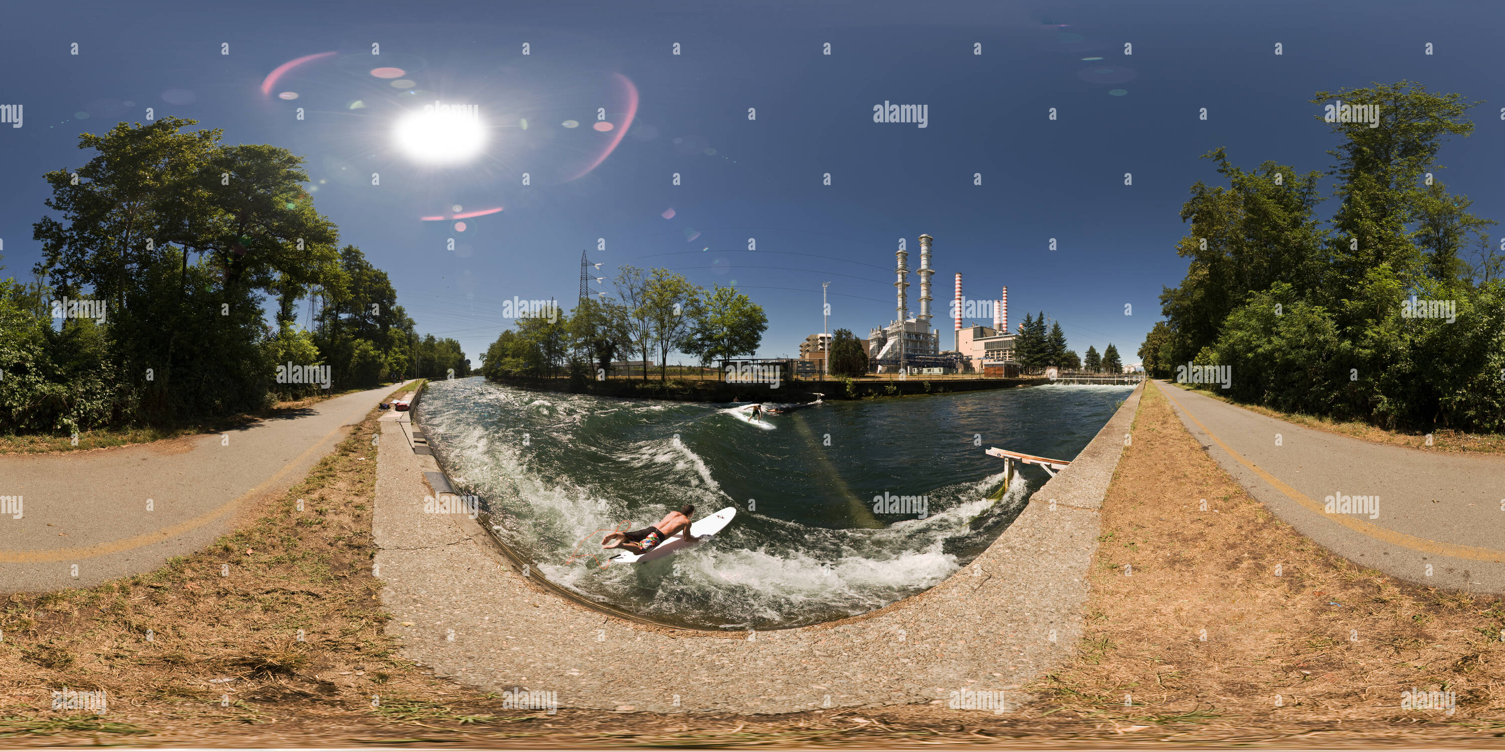 360° view of Surf on Turbigo Turbo Wave - Alamy