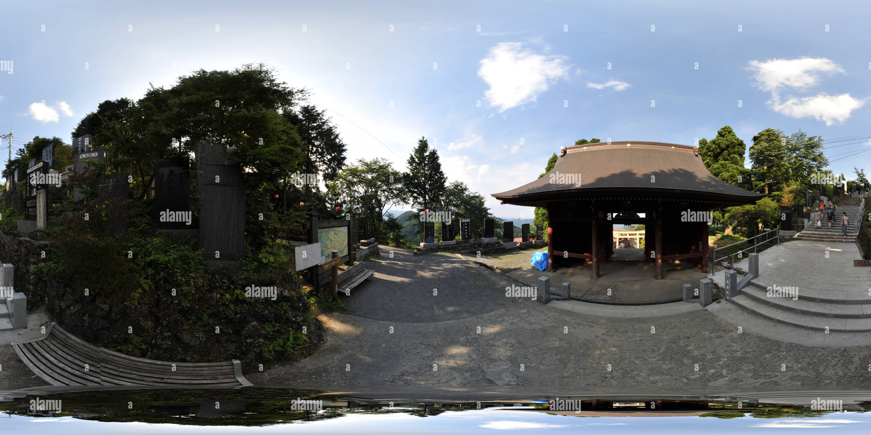 360° view of Gate of the Mitake Shrine, Japan - Alamy