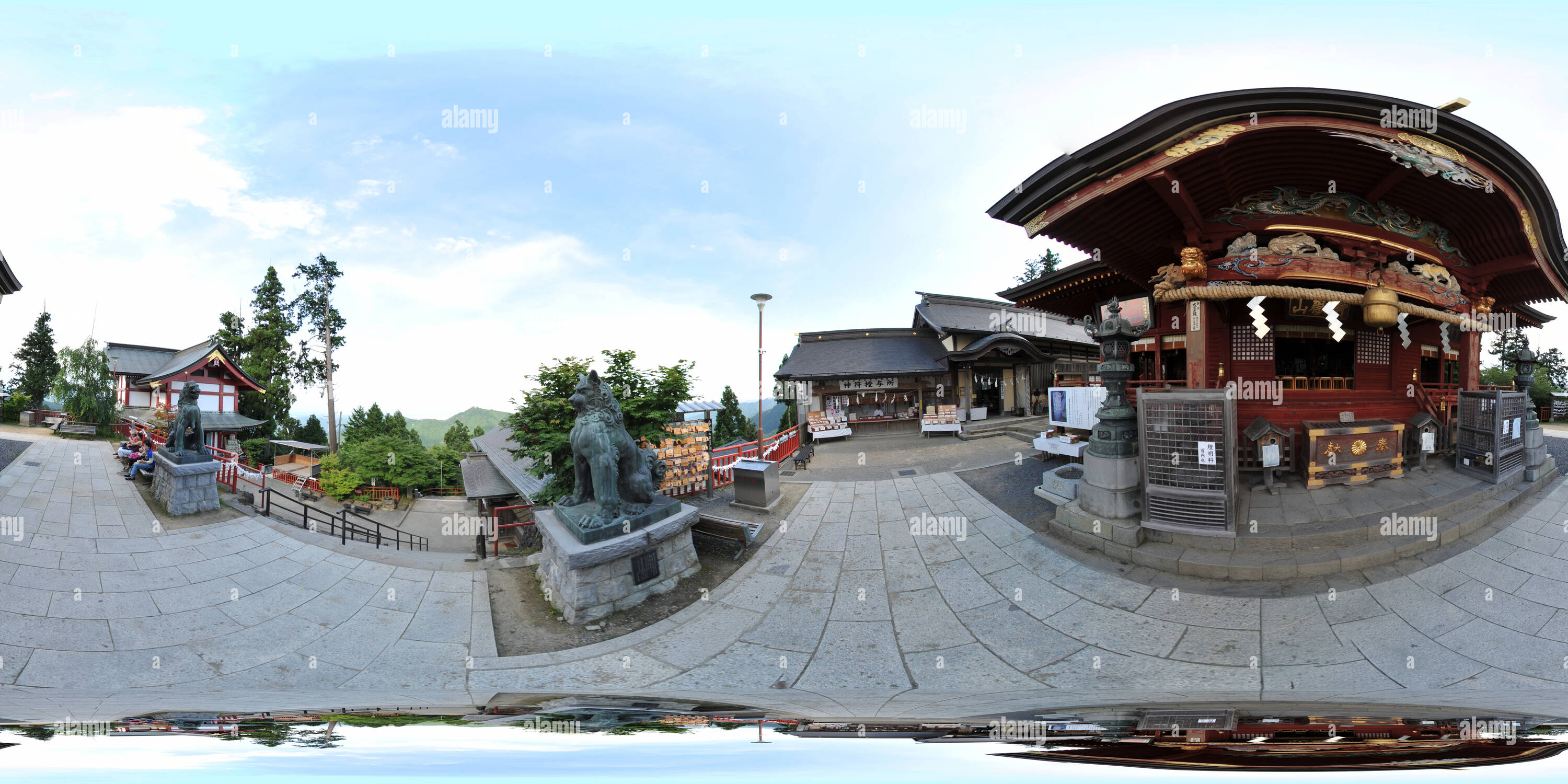 360° view of Front of the Mitake Shrine, Japan - Alamy