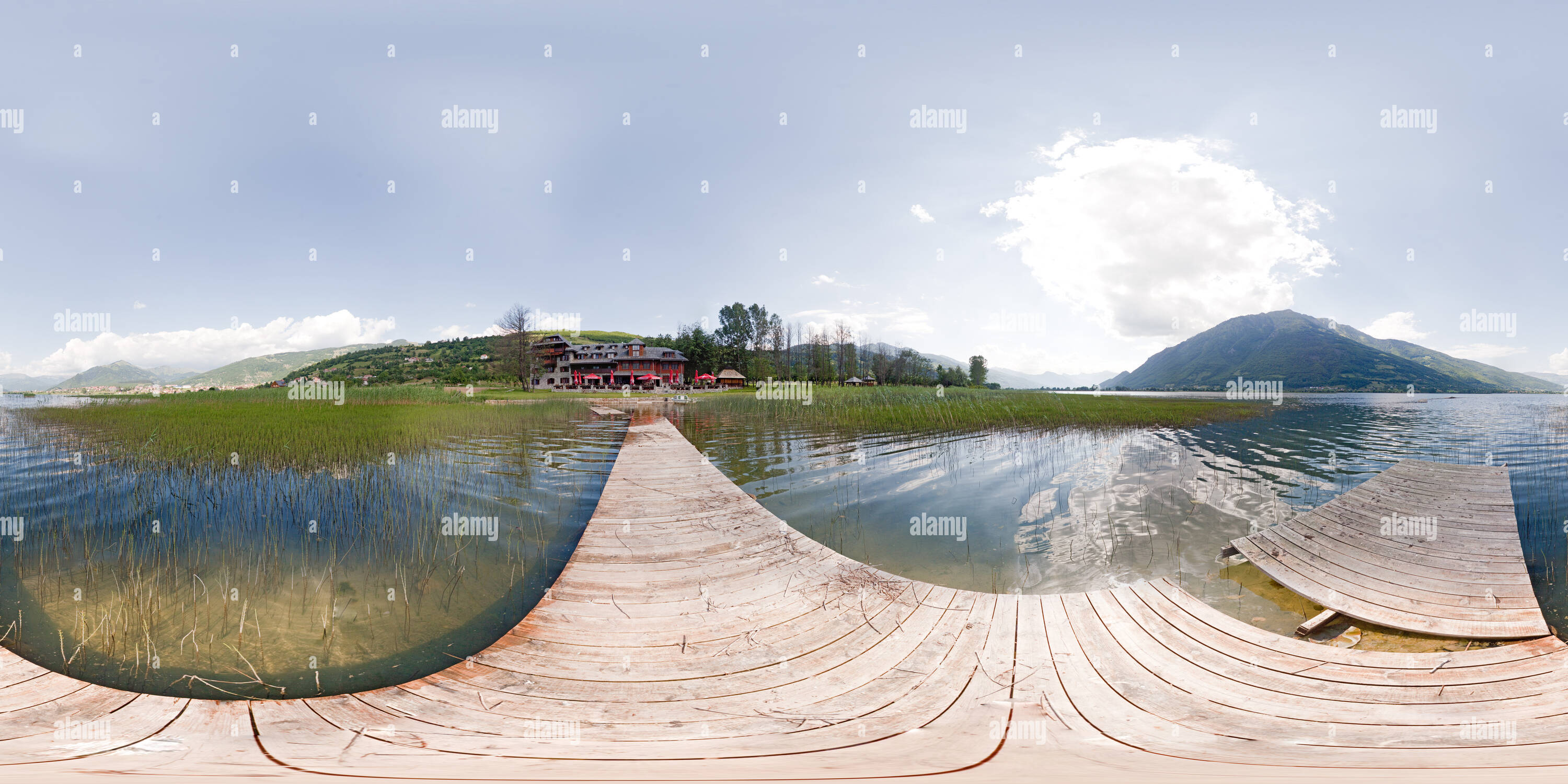 360° view of Lake Plav / Montenegro - Alamy