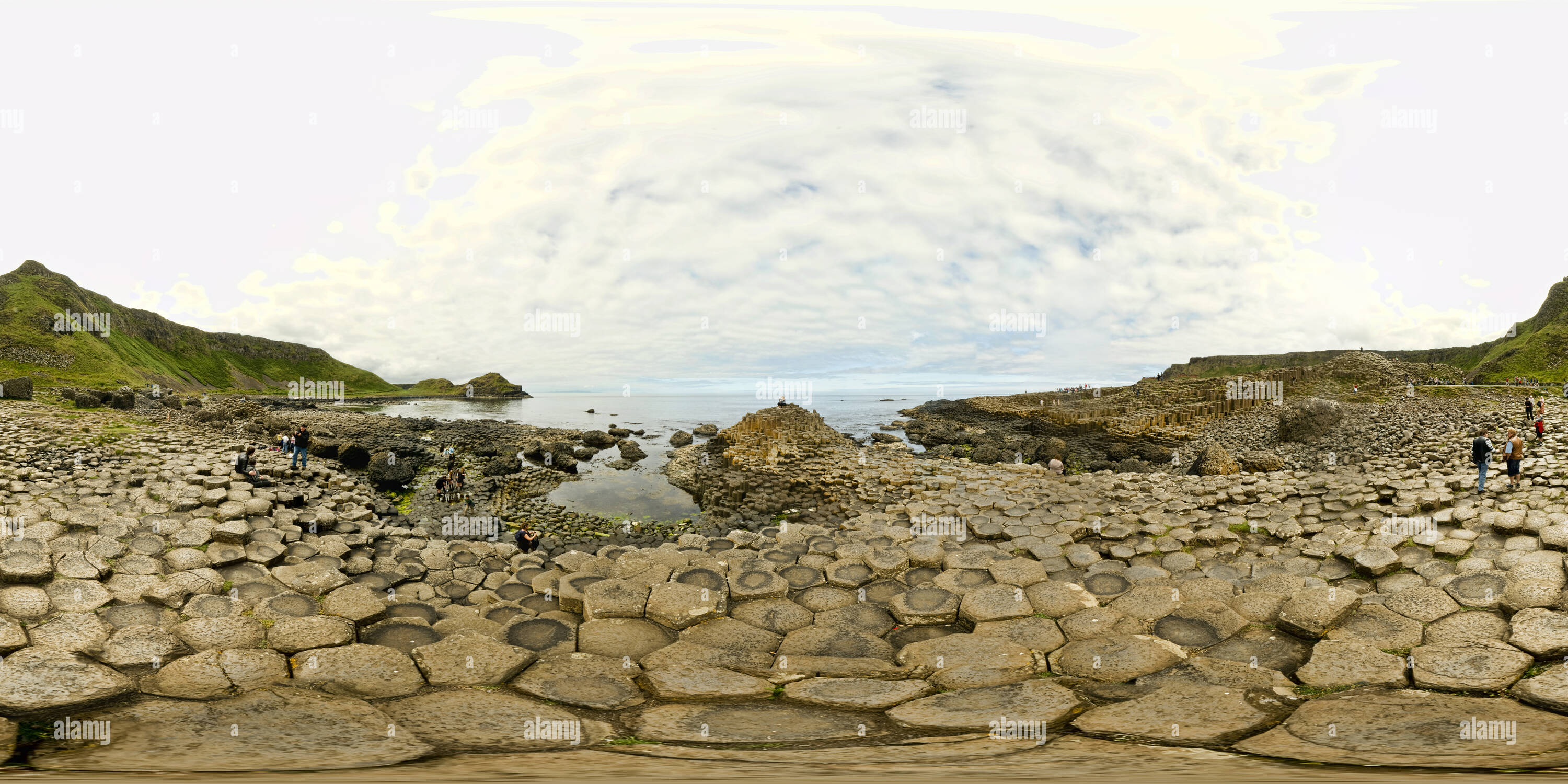 360° view of The Giant's Causeway, Northern Ireland - Alamy