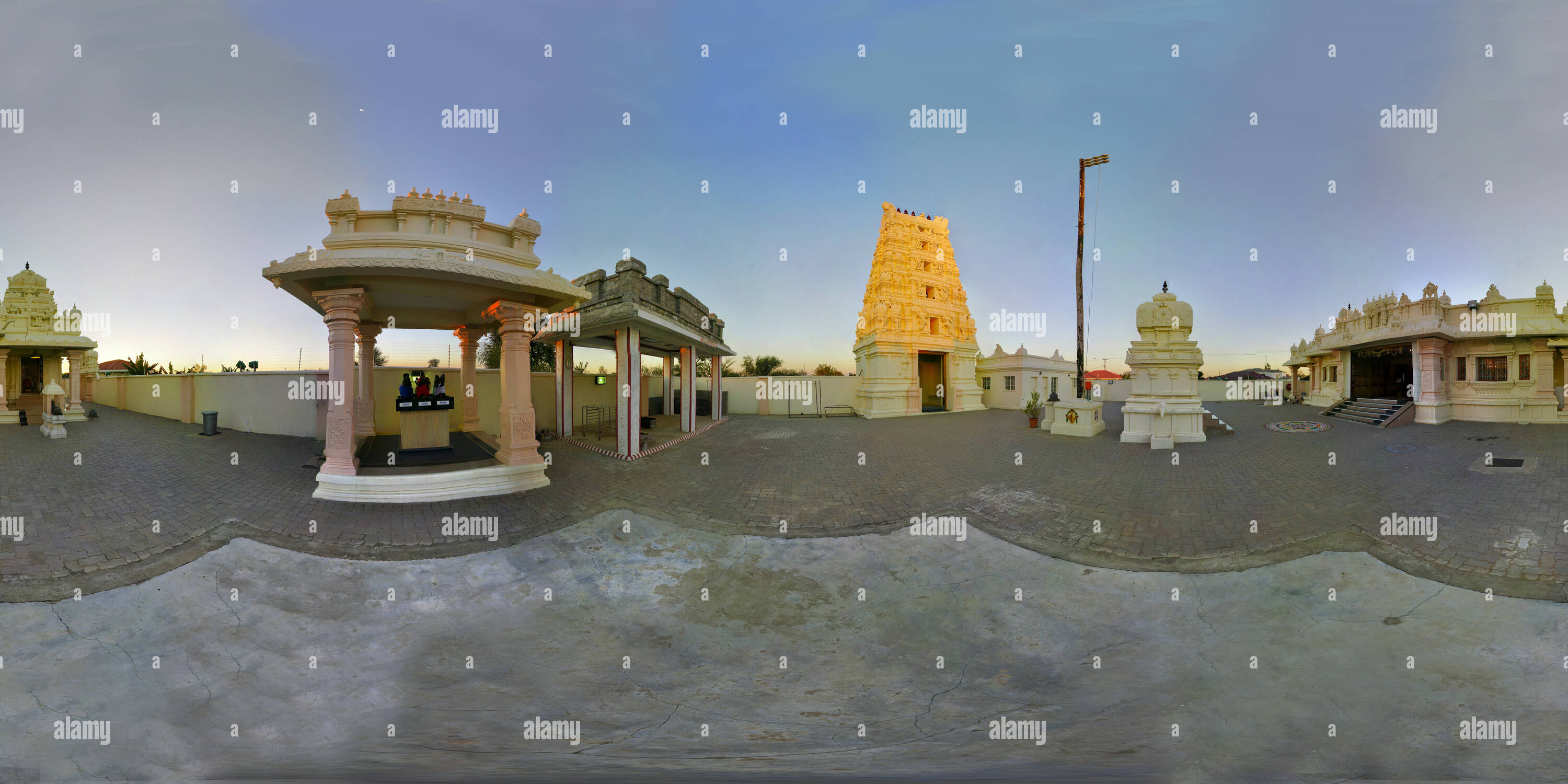 360° view of Balaji Hindu Indian Temple in Gaborone Botswana - Alamy