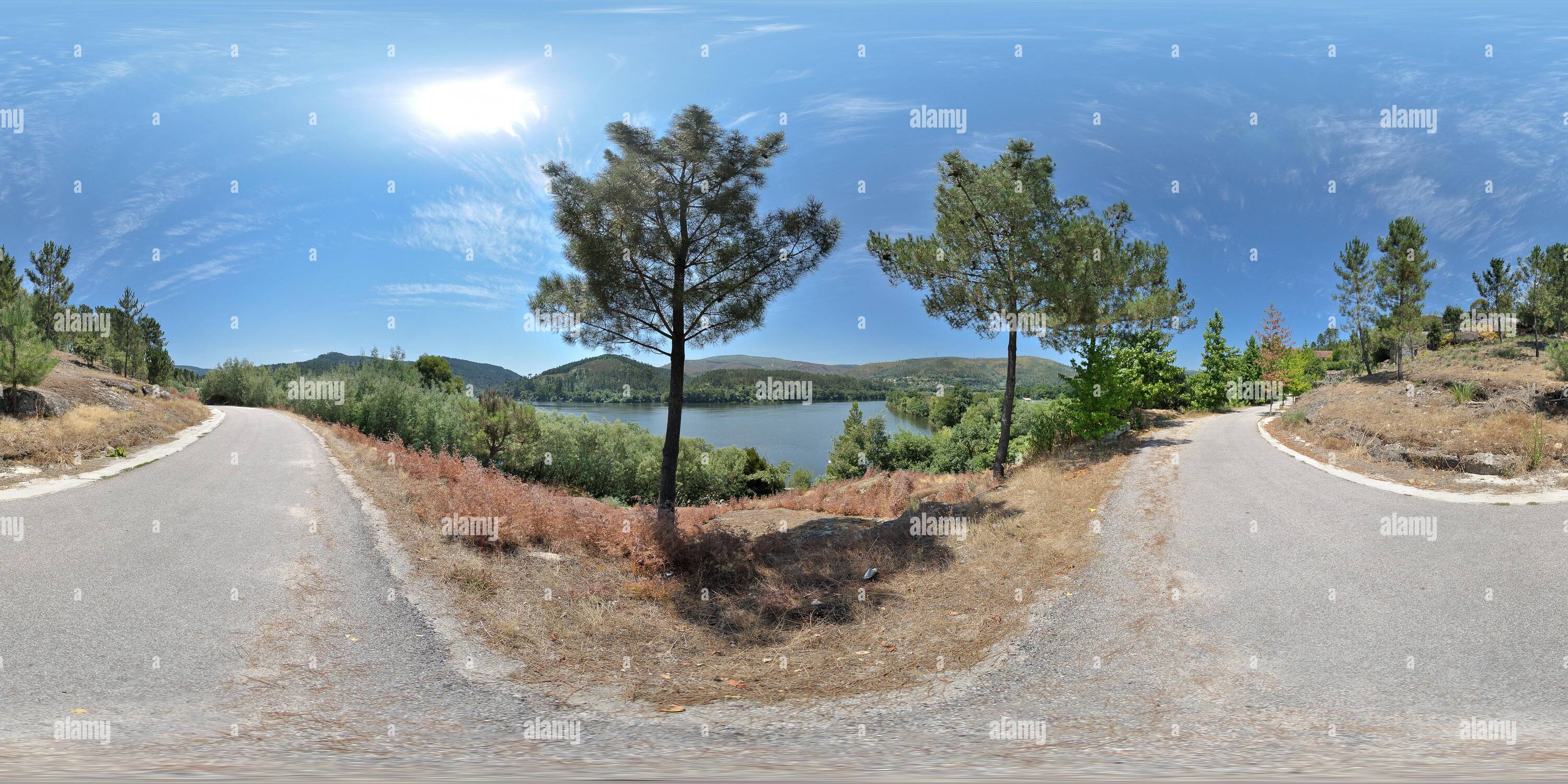 360° view of Riverside Walk Caneirón - Alamy