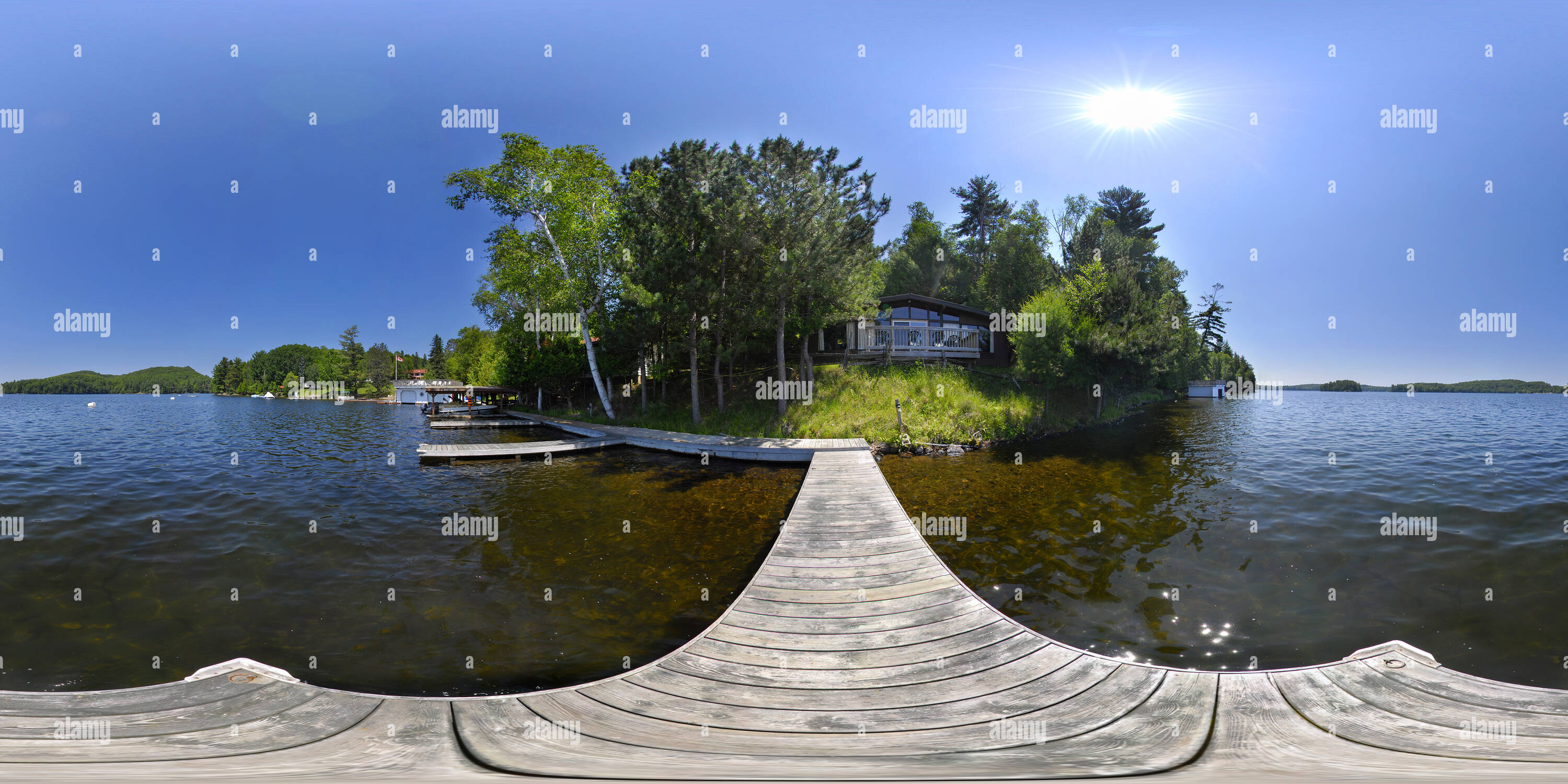 360° view of Lumina Resort, Lake of Bays Muskoka - Alamy