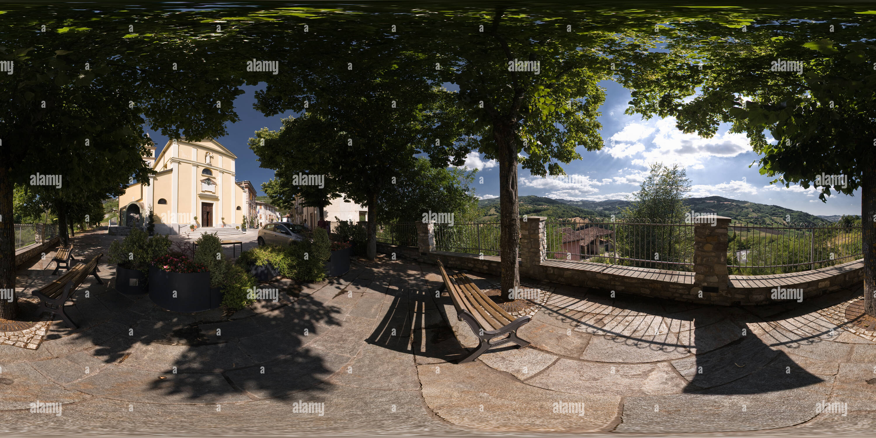 360° view of panorama da Pecorara - Alamy