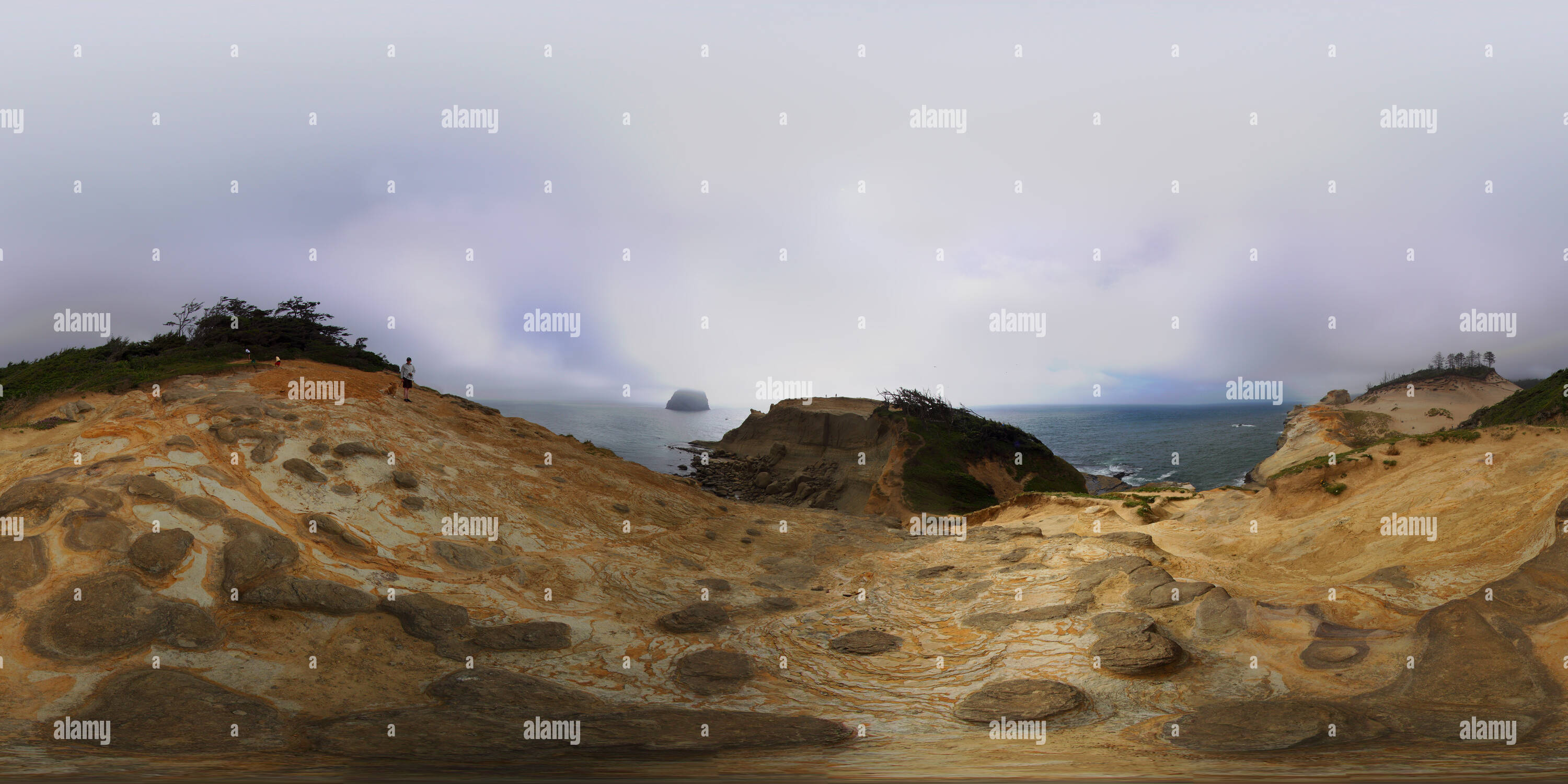 360° view of Cape Kiwanda -5 - Alamy