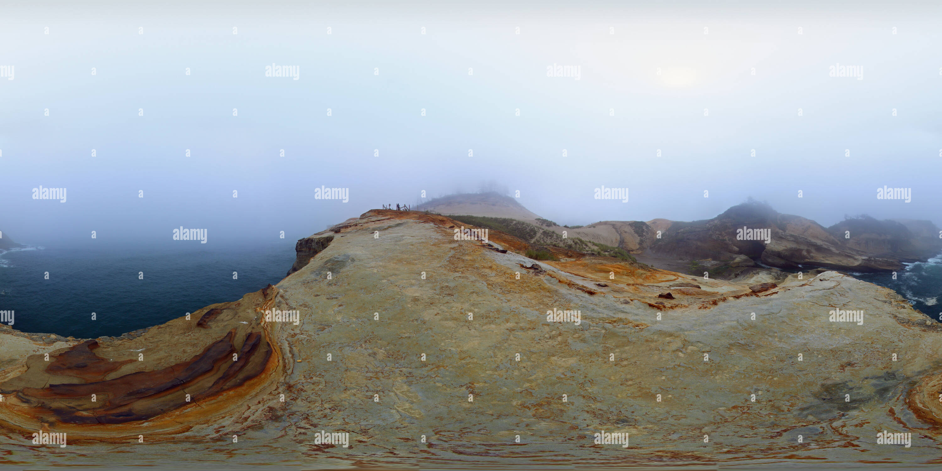 360° view of Cape Kiwanda 3a - Alamy