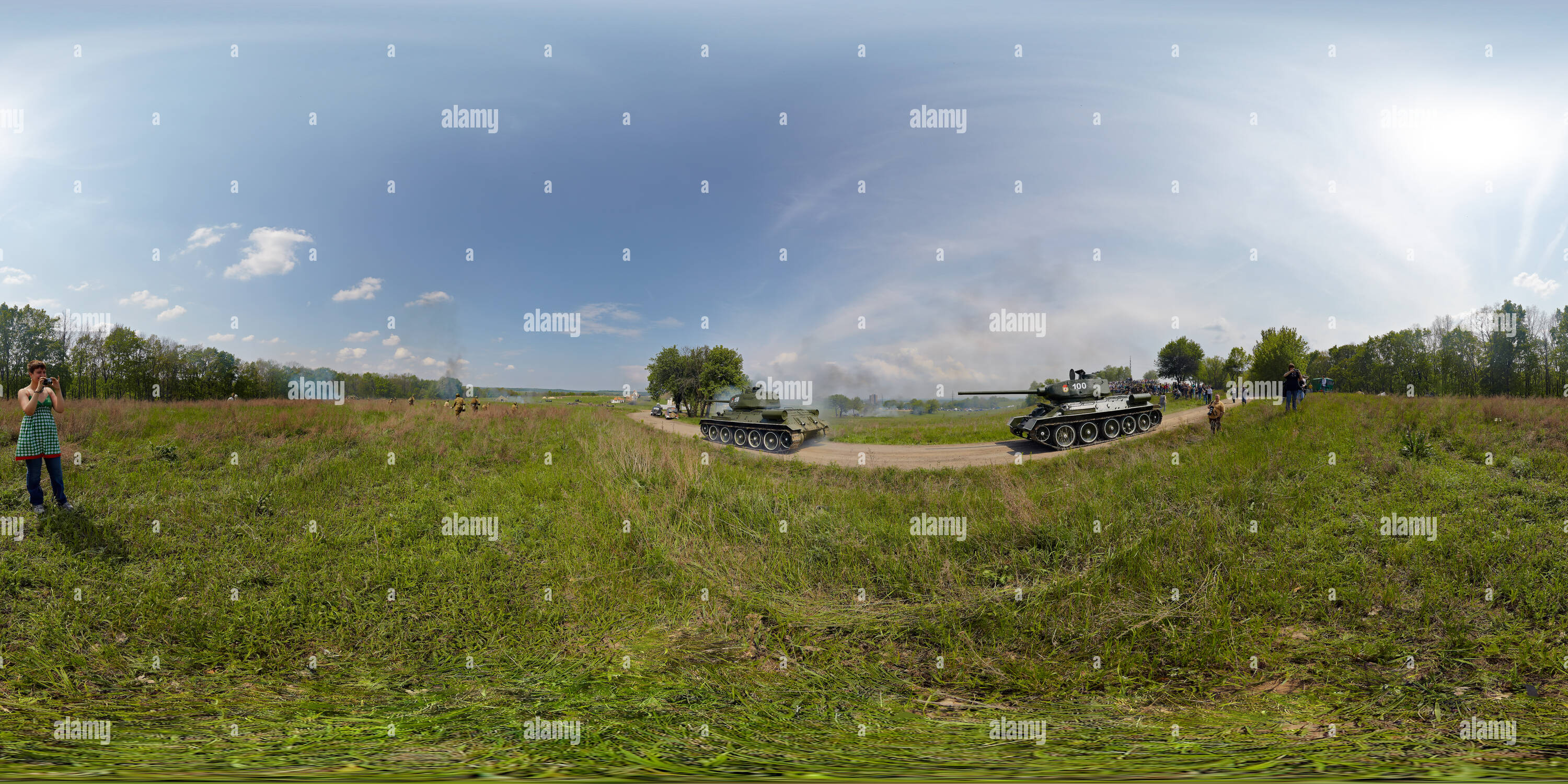 360° view of WWII battle reconstruction, Kiev, Ukraine - Alamy