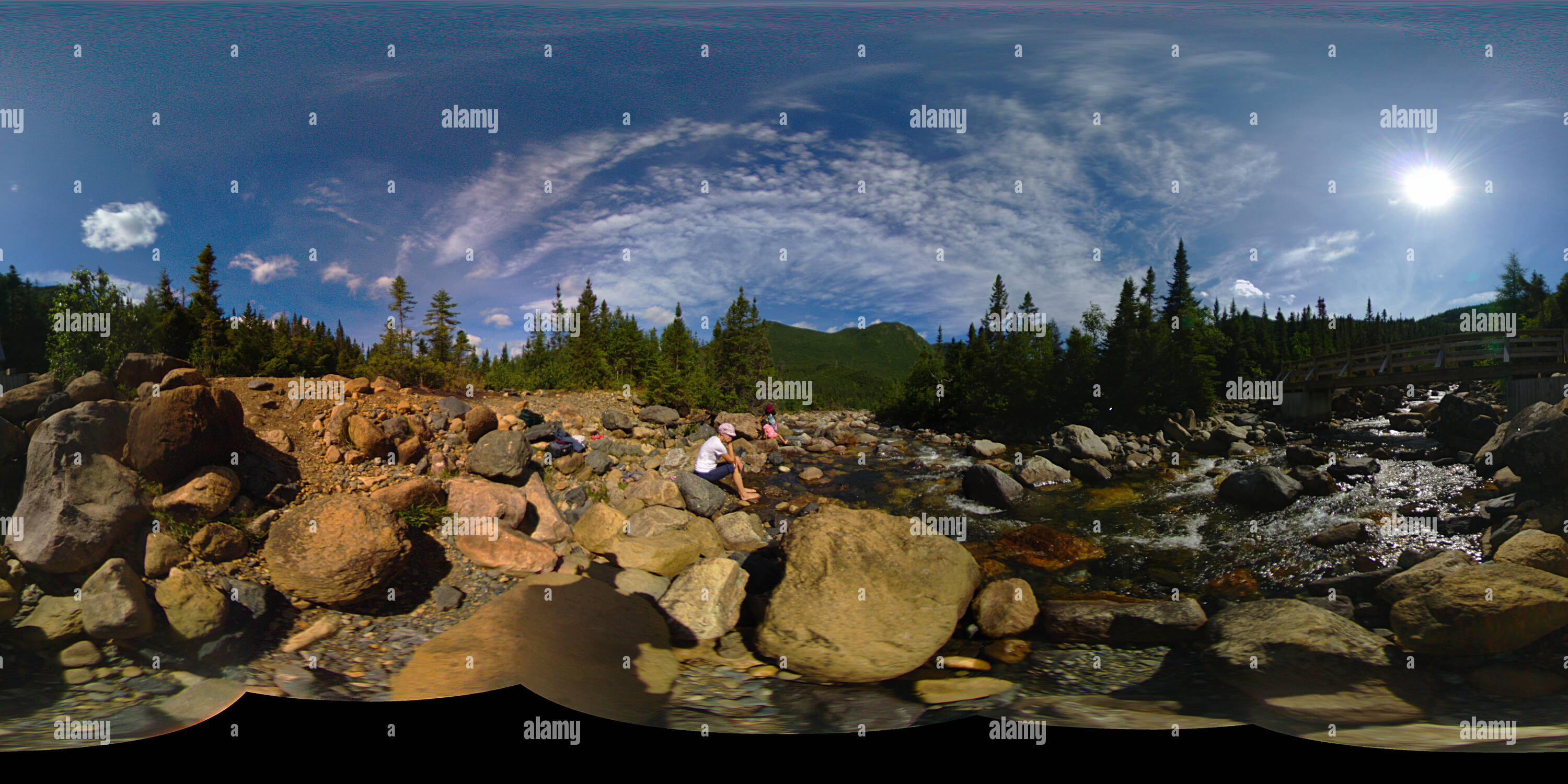 360° view of Chute du diable - Gaspesie Park - Alamy
