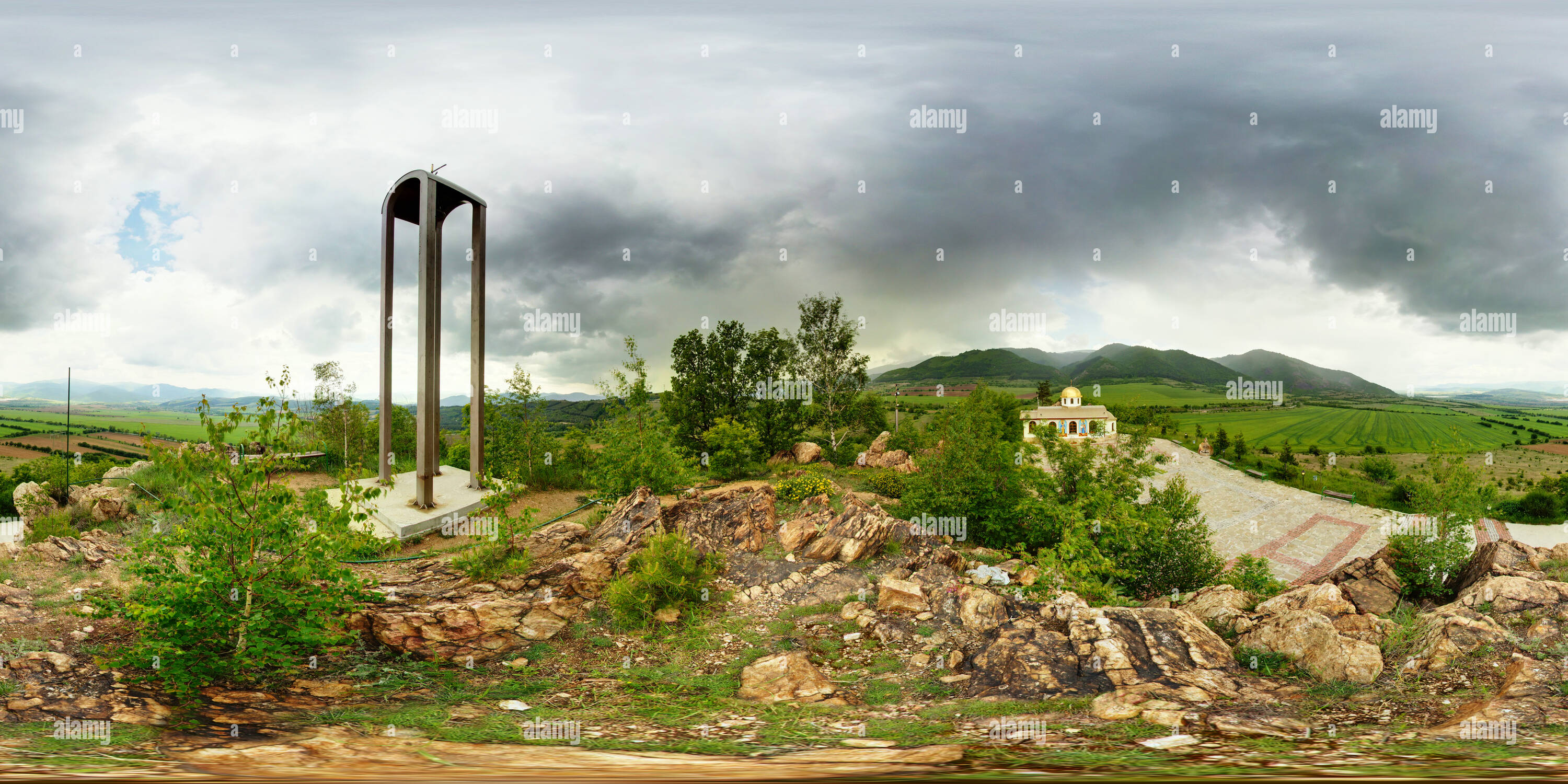 360° view of Sts Constantine and Helena chapel, Mirkovo, Bulgaria - Alamy