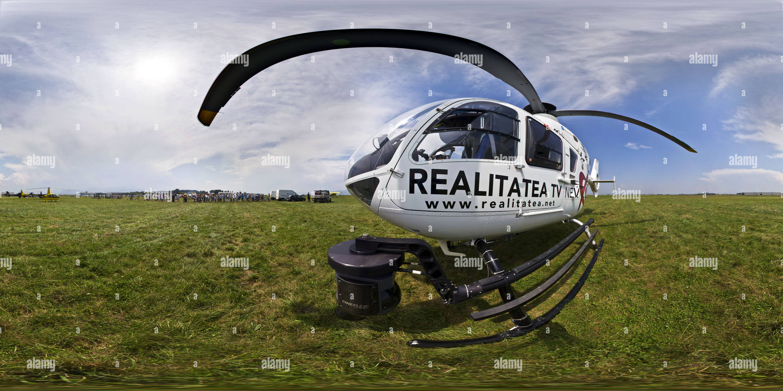 360° view of Eurocopter EC135 with HD Cineflex camera - Alamy