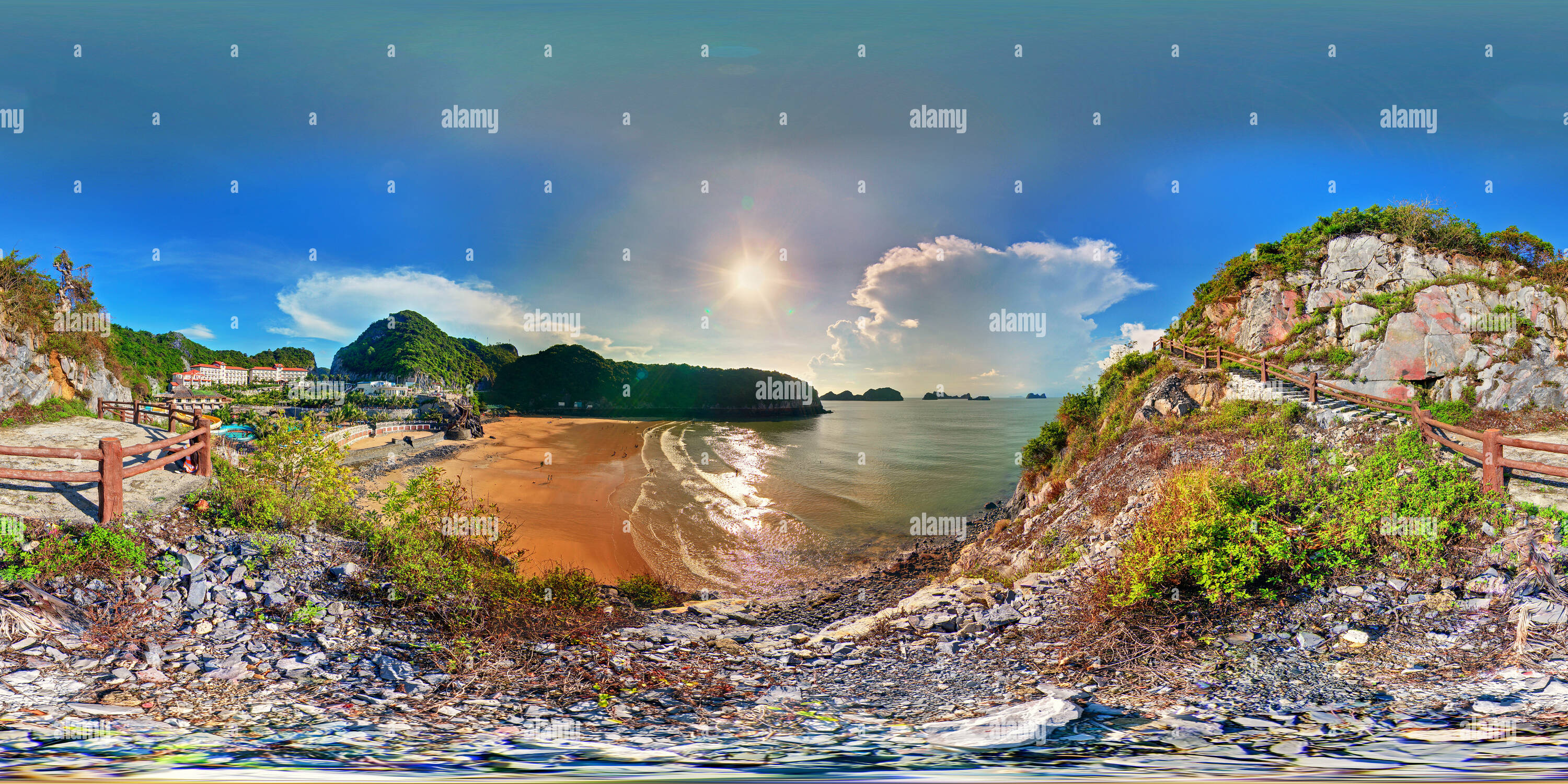360° view of Cat Co 1 Beach Cat Ba Island - Alamy