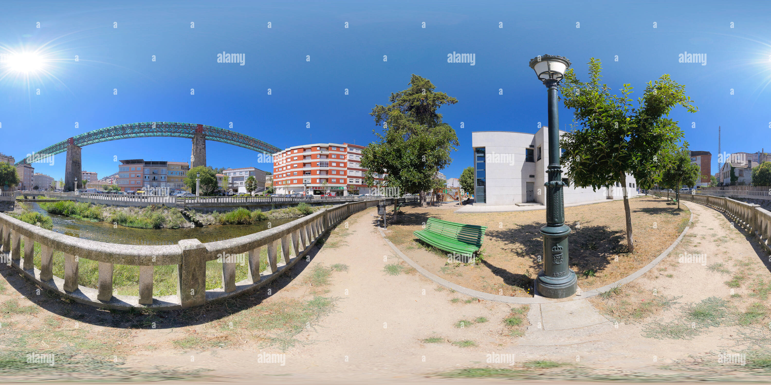 360° view of Alameda Park Redondela - Alamy