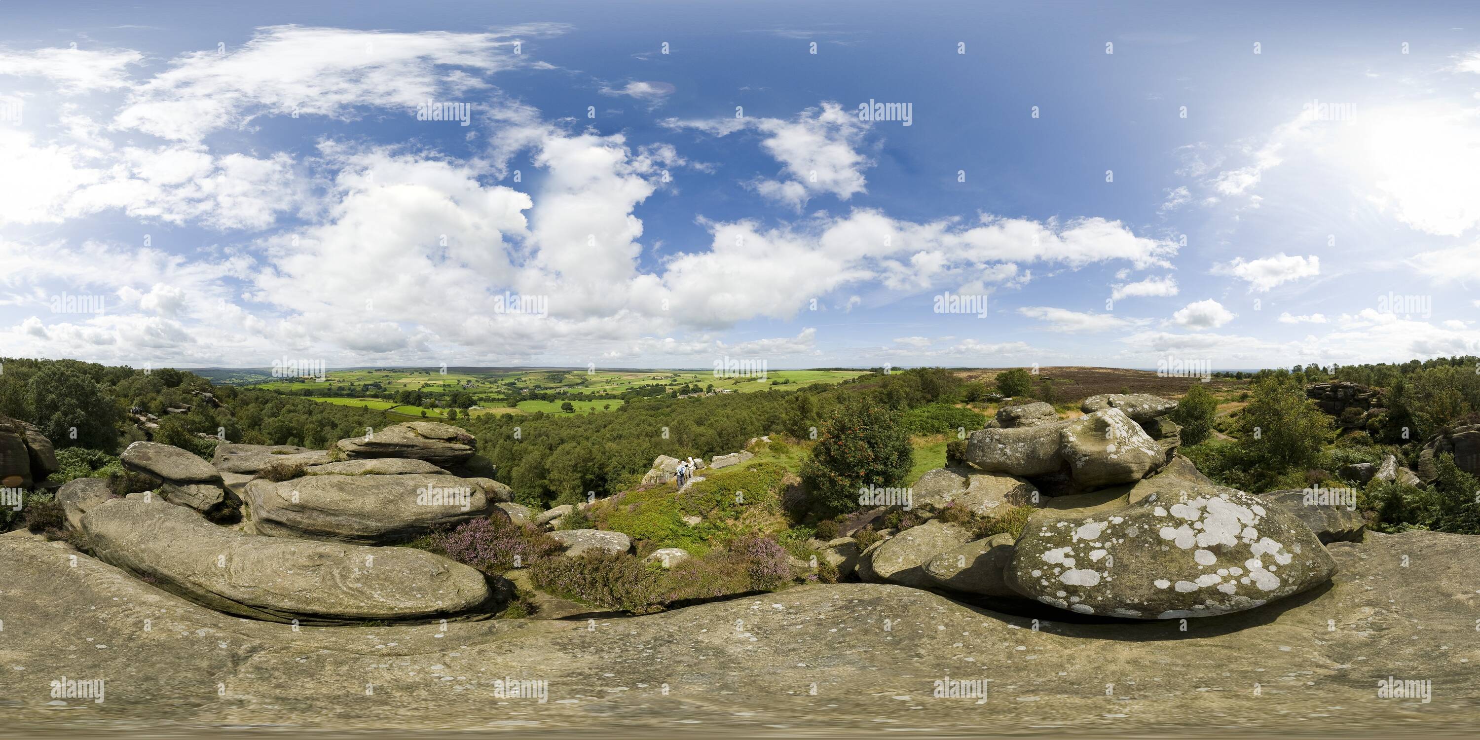 360° view of Brimham Rocks, North Yorkshire - Alamy