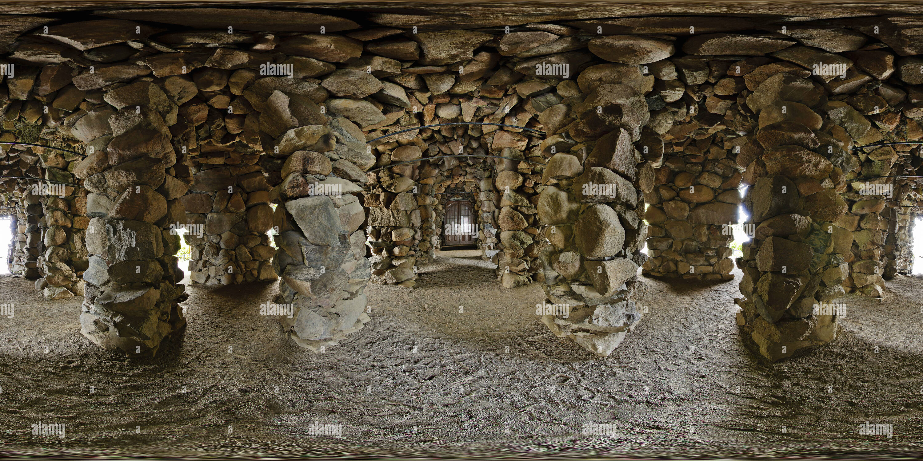 360° view of Castle Schwerin - man-made Grotto - Alamy