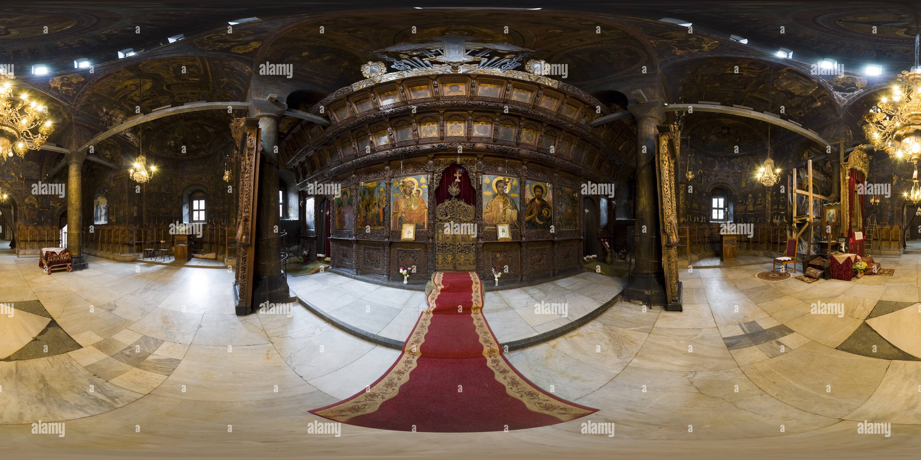 360° view of Assumption of Virgin Mary Church in Troyan Monastery - Alamy
